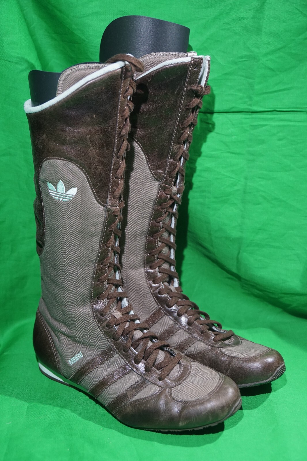 Rare Vintage Adidas Midiru High Boxing Leather Boots Y2K Rare Vintage Adidas Midiru High Boxing Leather Boots Y2K