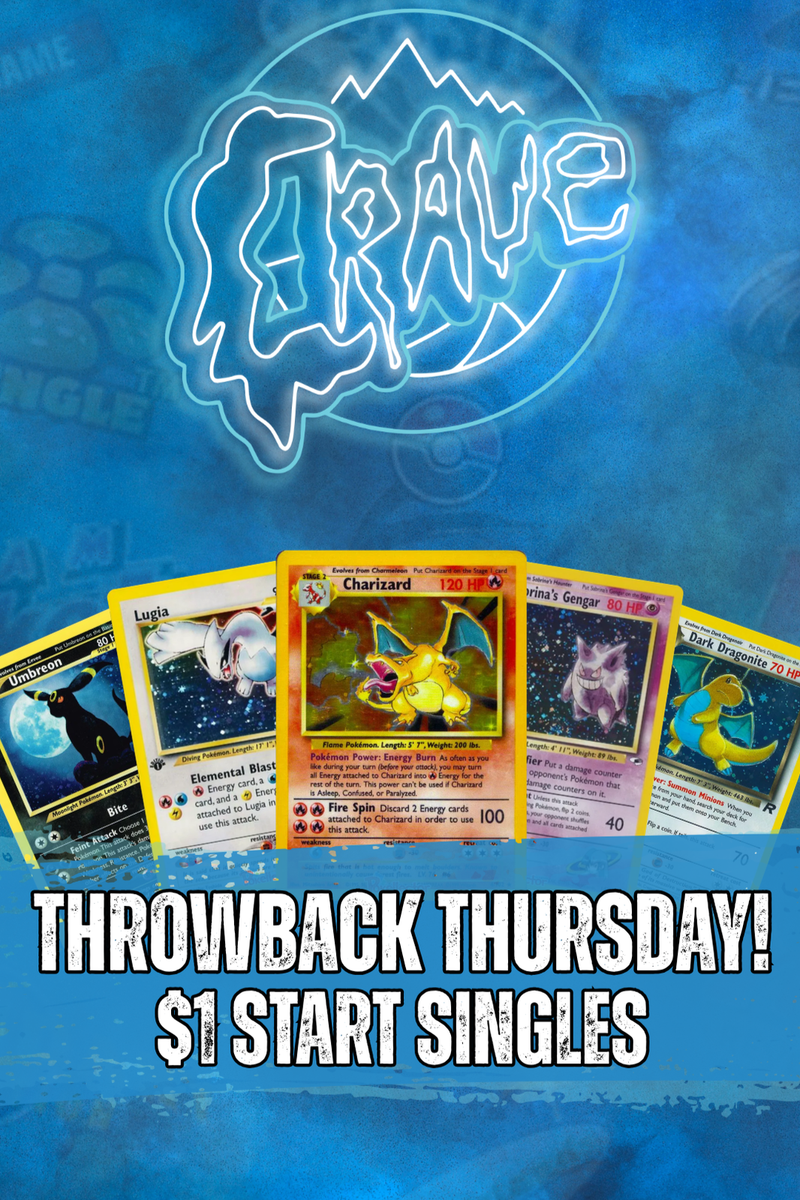 Throwback Thursday!⏰ Pokemon Singles, Sealed and more! w/Crave Crew ...