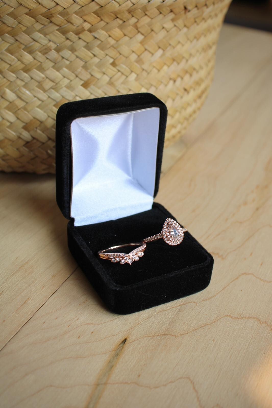 Rose gold with morganite and diamond Michael Hill Designer Ring Set necklace eBay
