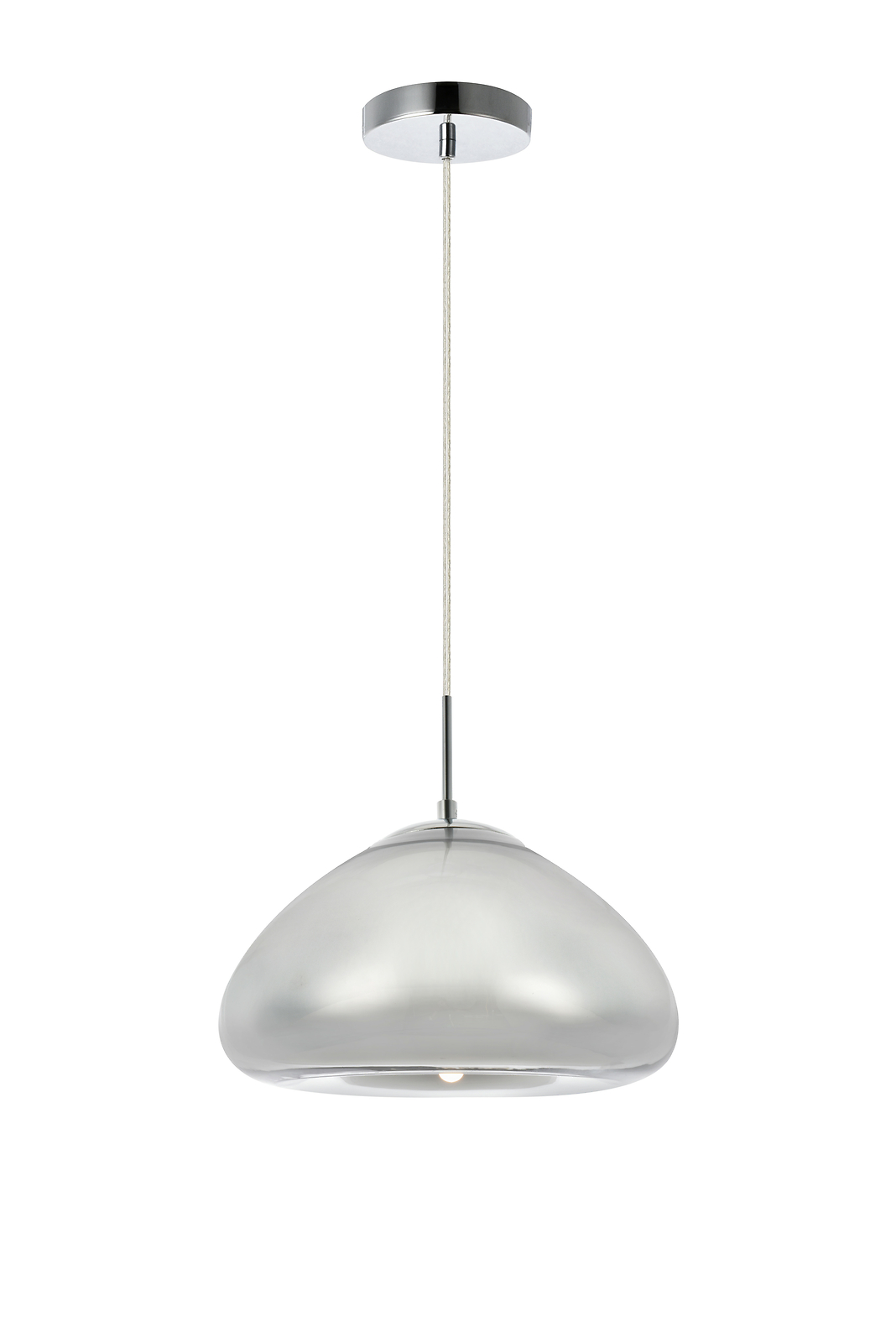 Elegant Lighting LDPD2016 Reflection 1 Light 11"W Pendant - Chrome for ...