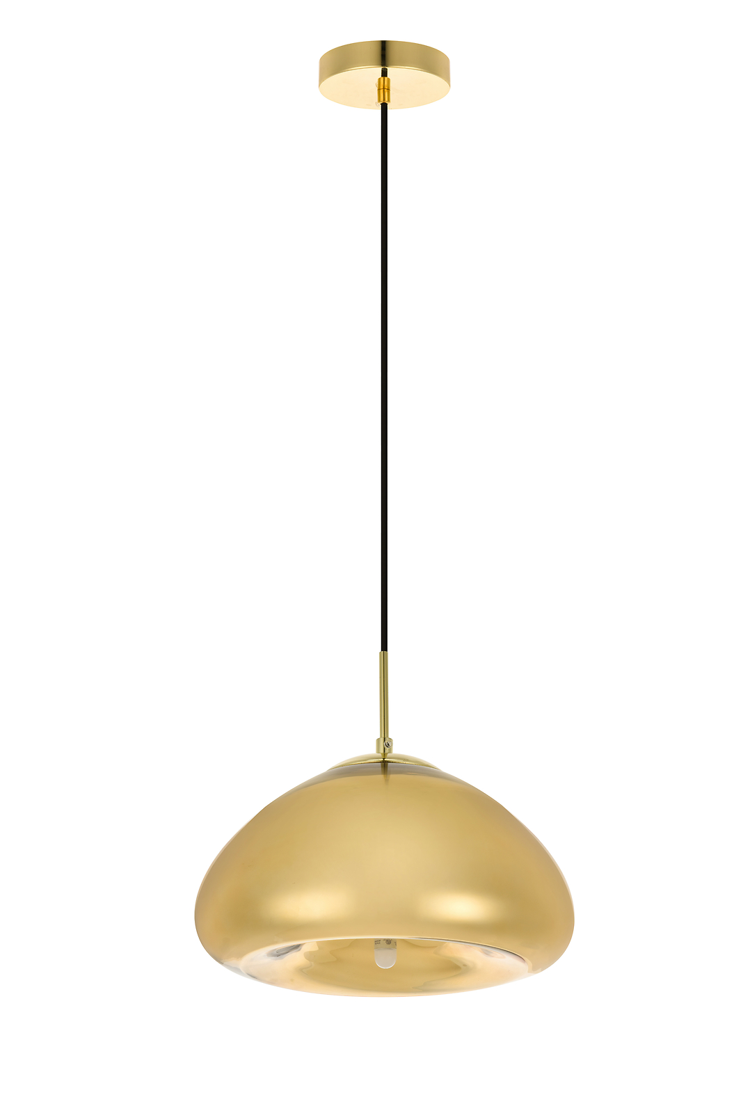 Elegant Lighting LDPD2017 Reflection 1 Light 11"W Pendant - Gold for ...