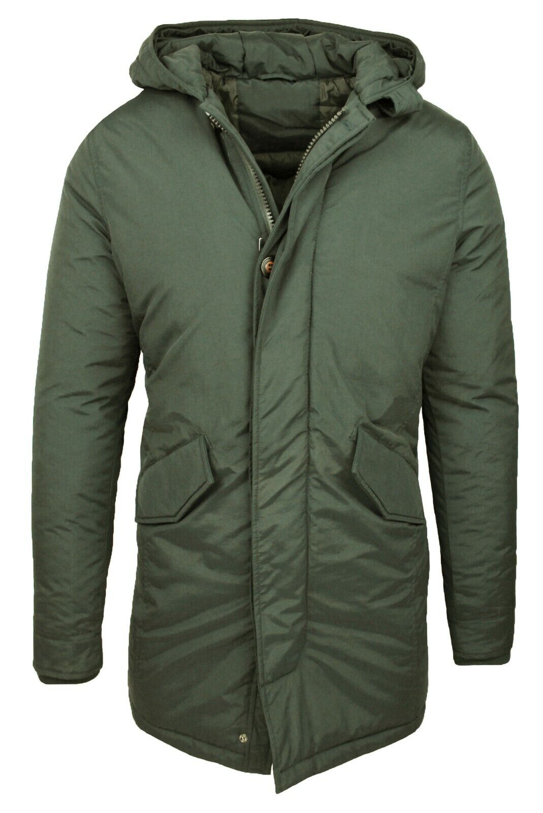 PARKA GIUBBOTTO UOMO VERDE MILITARE GIACCONE TRENCH IMPERMEABILE INVERNALE PARKA GIUBBOTTO UOMO VERDE MILITARE GIACCONE TRENCH IMPERMEABILE INVERNALE