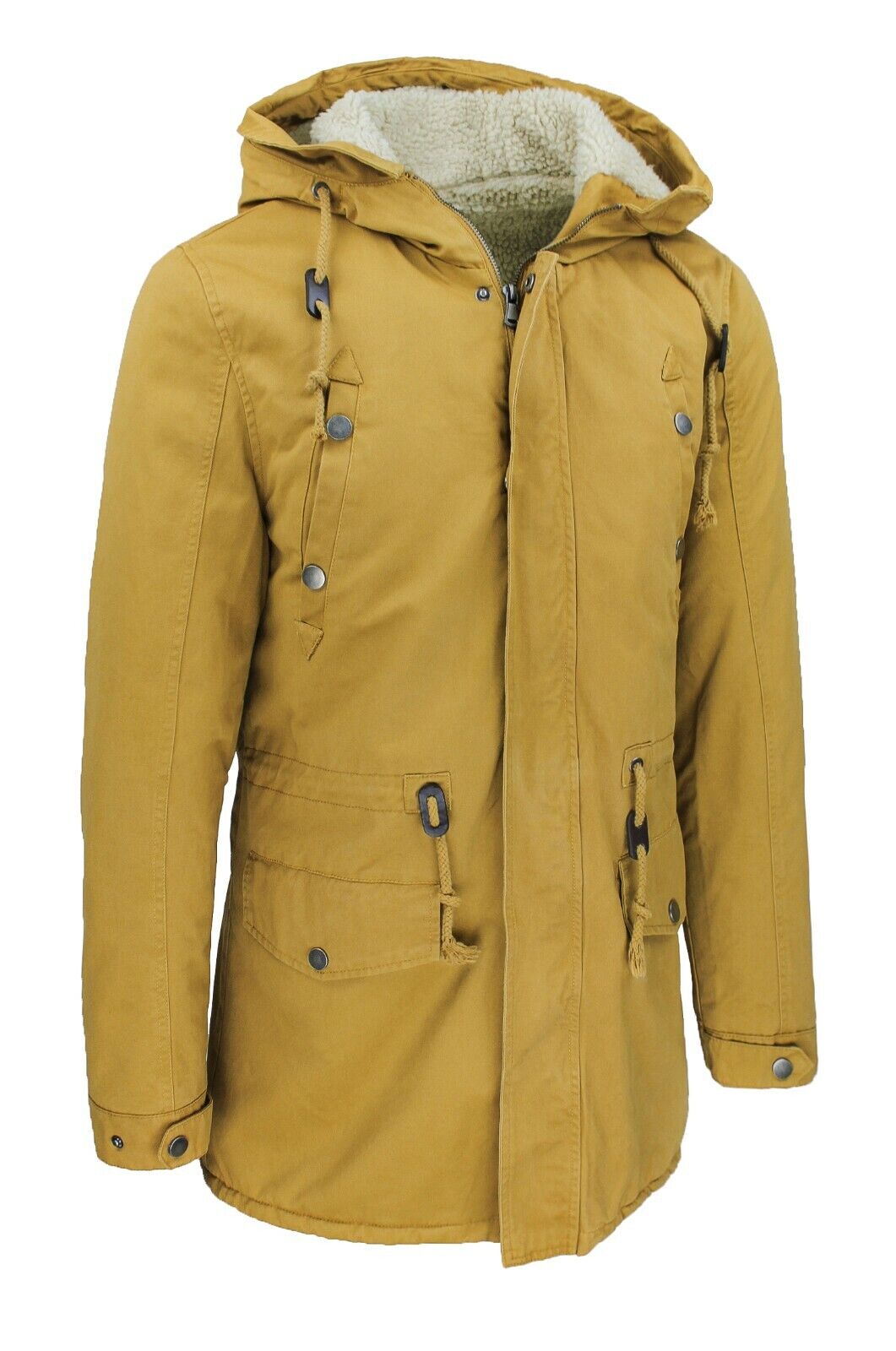 Cappotto Parka uomo invernale Giacca lunga giubbotto con Pelliccia Interna Cappotto Parka uomo invernale Giacca lunga giubbotto con Pelliccia Interna