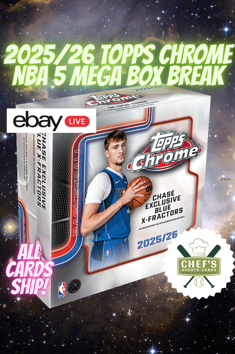 2025/26 TOPPS CHROME NBA BASEKETBALL 5 MEGA BOX BREAK #5 | eBay Live Video