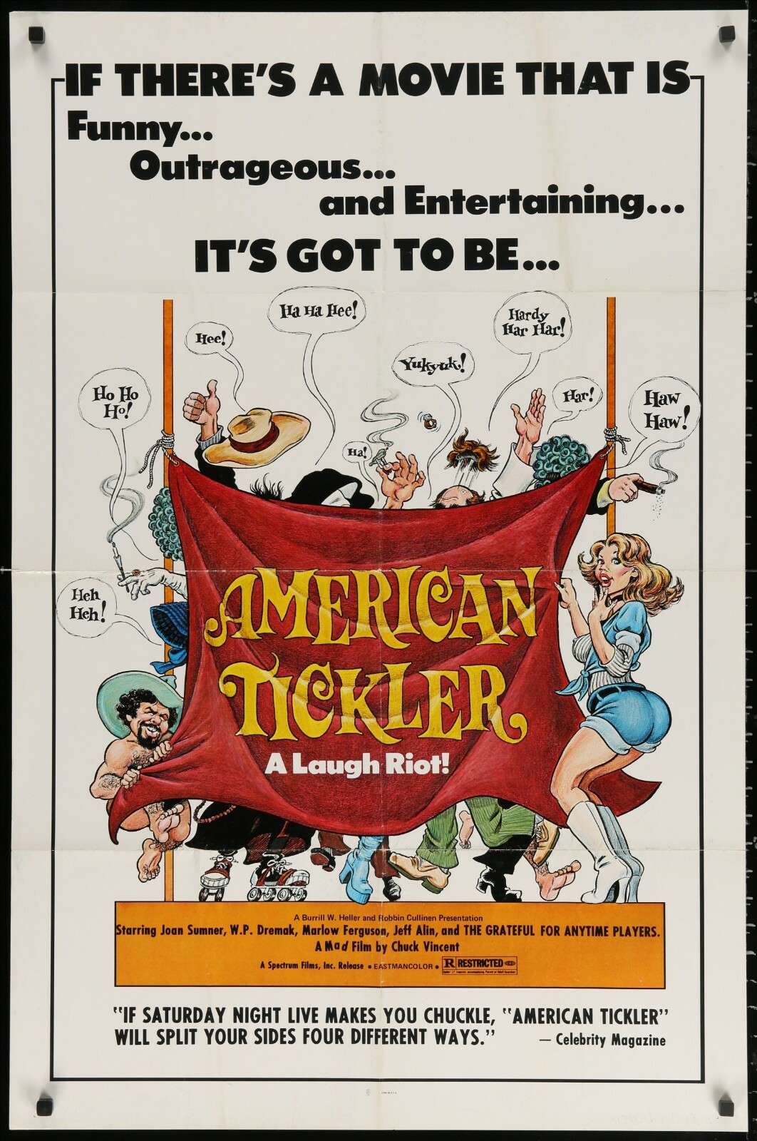 AMERICAN TICKLER Sexploitation ORIGINAL 1977 1-SHEET MOVIE POSTER 27 x 41 AのeBay公認海外通販｜セカイモン