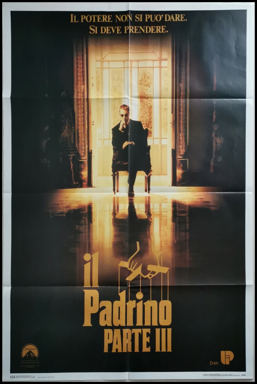 Купить 1990-99 THE godfaTHEr III 1990 Original Movie Poster 39x55 2Sh ...