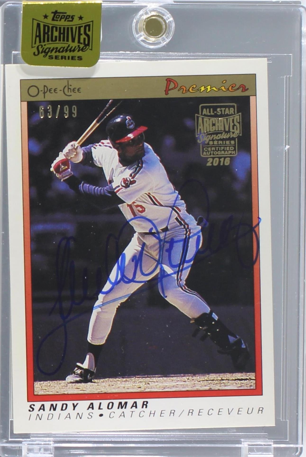 2016 Topps Archives Signature Series All-Star Buybacks - 1991 O-Pee ...