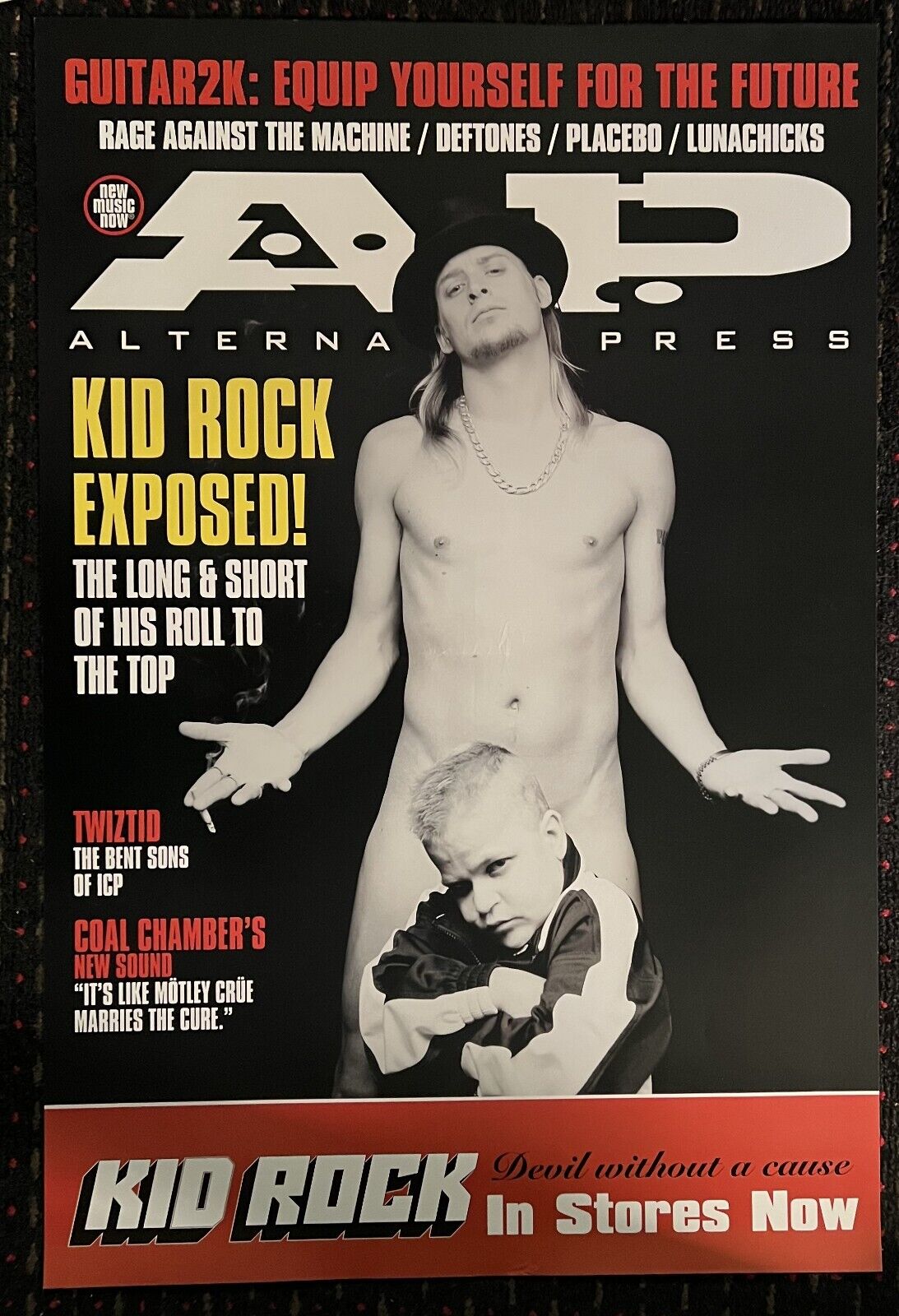 KID ROCK Joe C Devil Without a Cause AP cov 24x36 record KID ROCK Joe C Devil Without a Cause AP cov 24x36 record