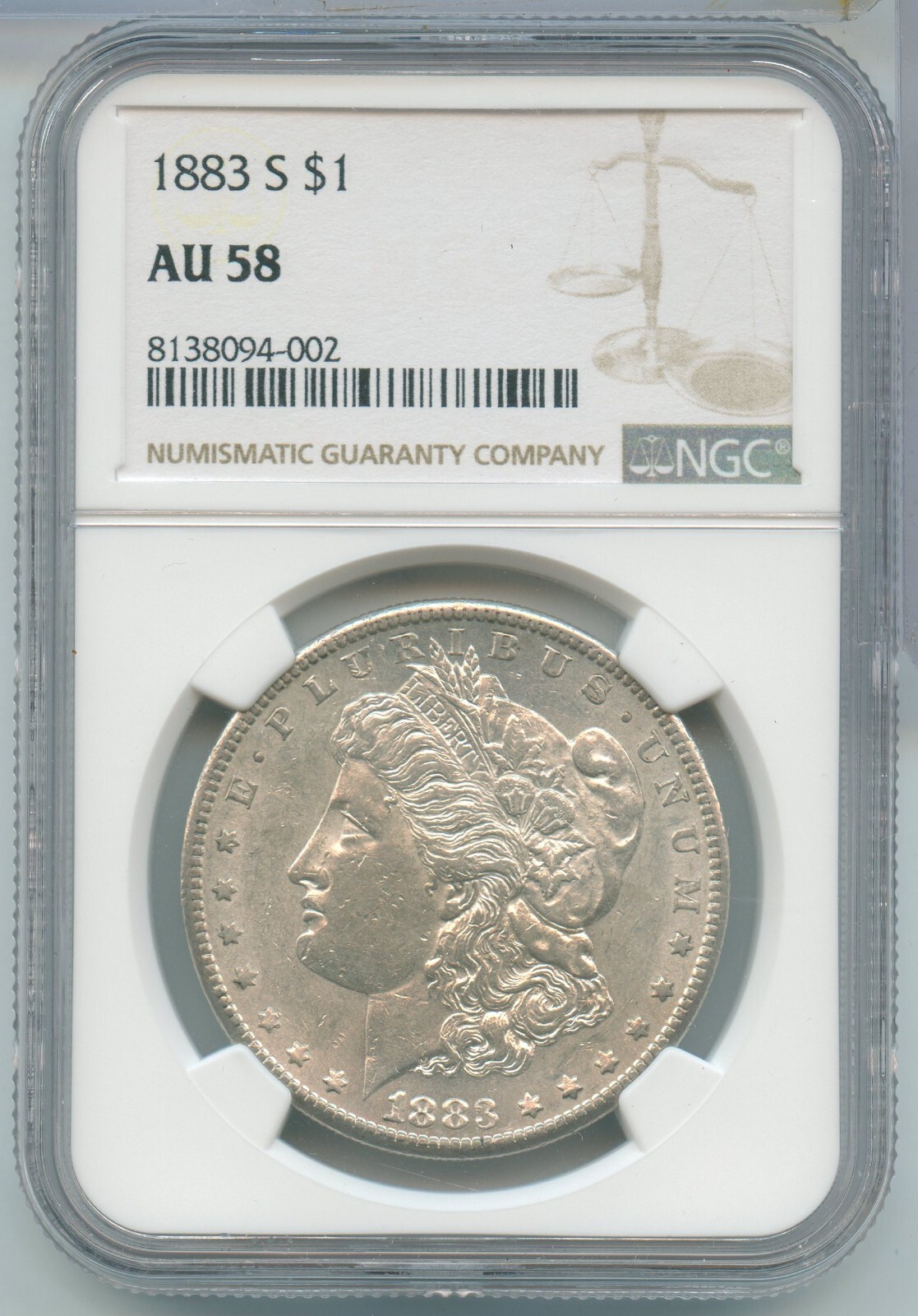 1883-S Silver Morgan Dollar NGC AU58 San Francisco Mint - SR909のeBay公認海外通販｜セカイモン