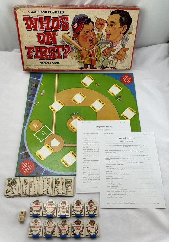 Who’s on First? (1978) – Board Game Guys