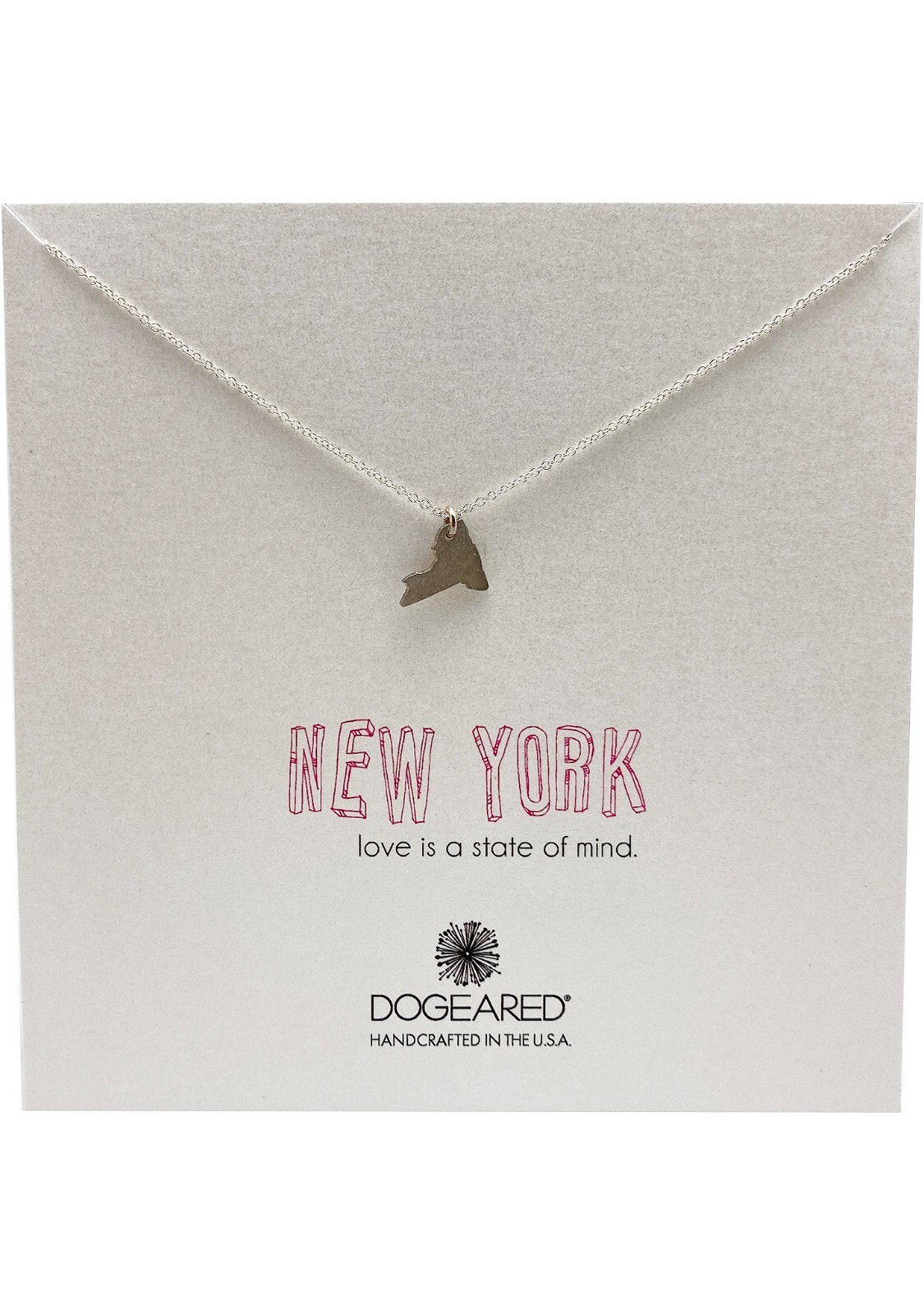 Dogeared State of Mind New York Necklace Sterling Silver