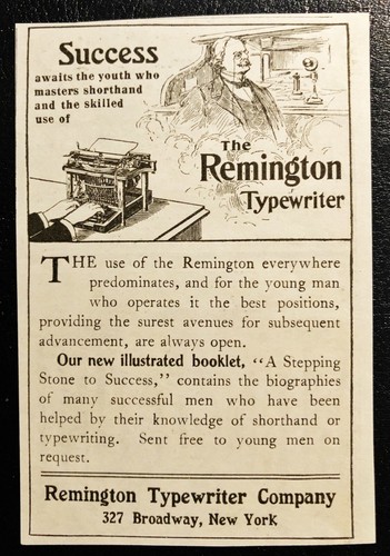 Remington typewriter photos of Remington 6 by year then serial number ...
