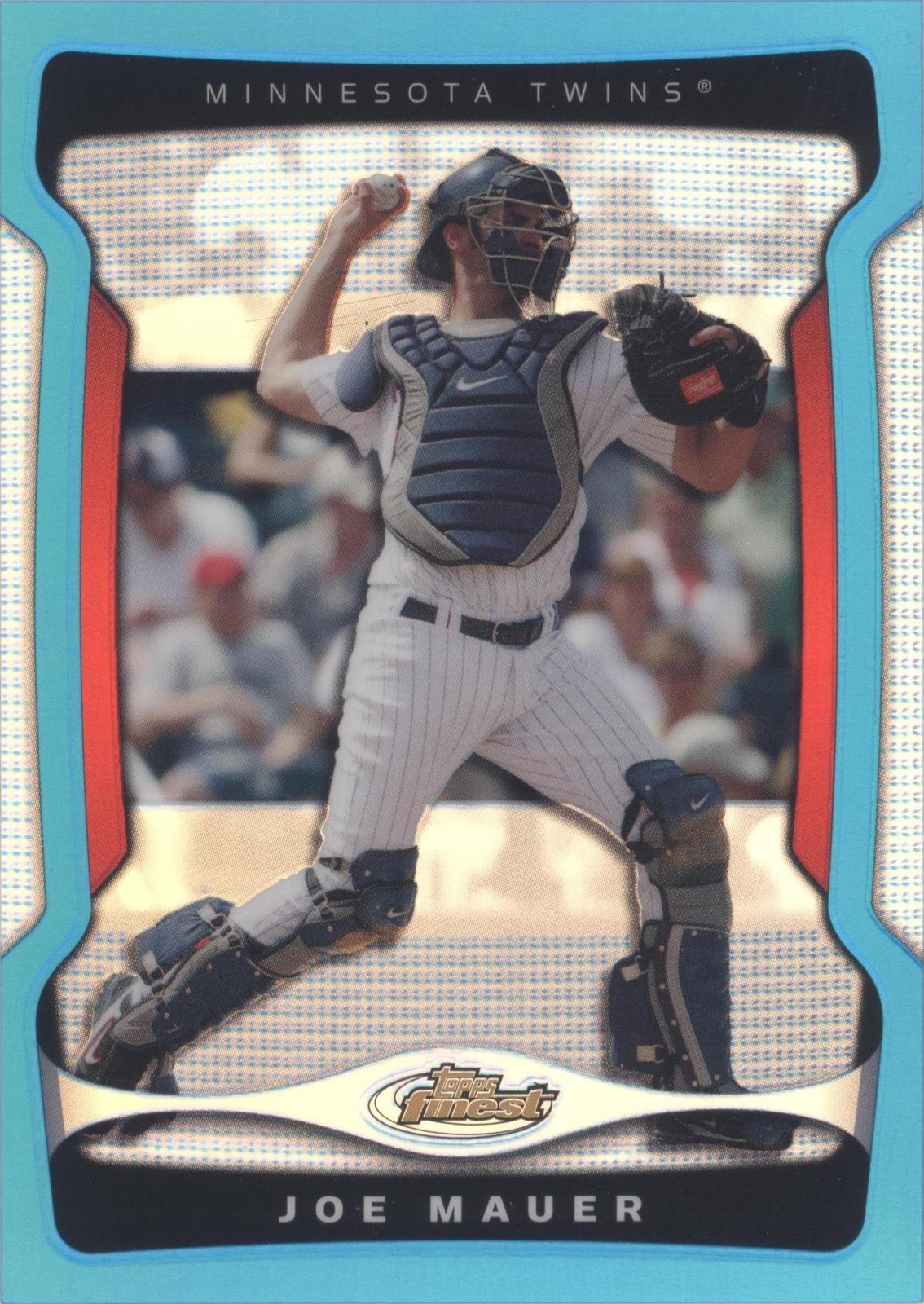 2009 Topps Finest - Blue Refractor #60 Joe Mauer /399 for sale online ...