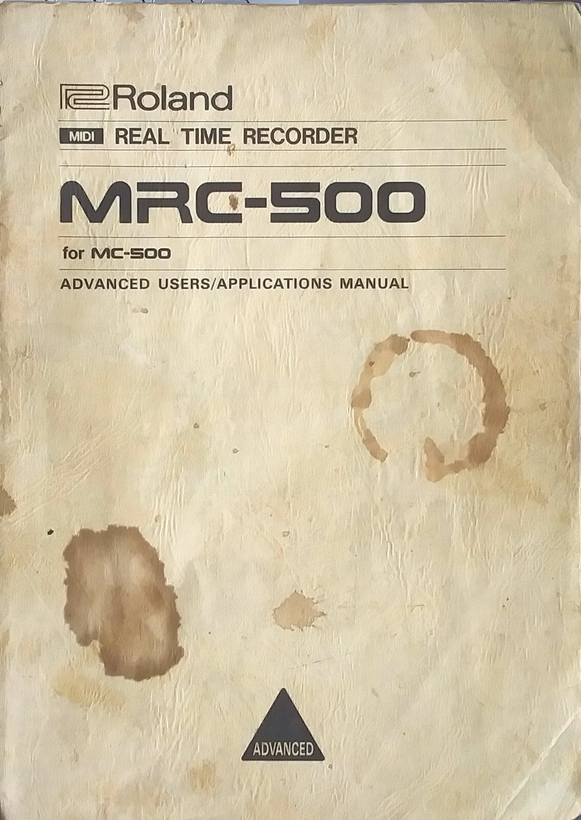 Roland MRC-500 for MC-500 Recorder / Sequencer Original Advanced Owner's Manual.のeBay公認海外通販｜セカイモン
