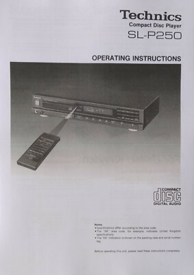 Used Technics SL-P250 CD players for Sale | HifiShark.com