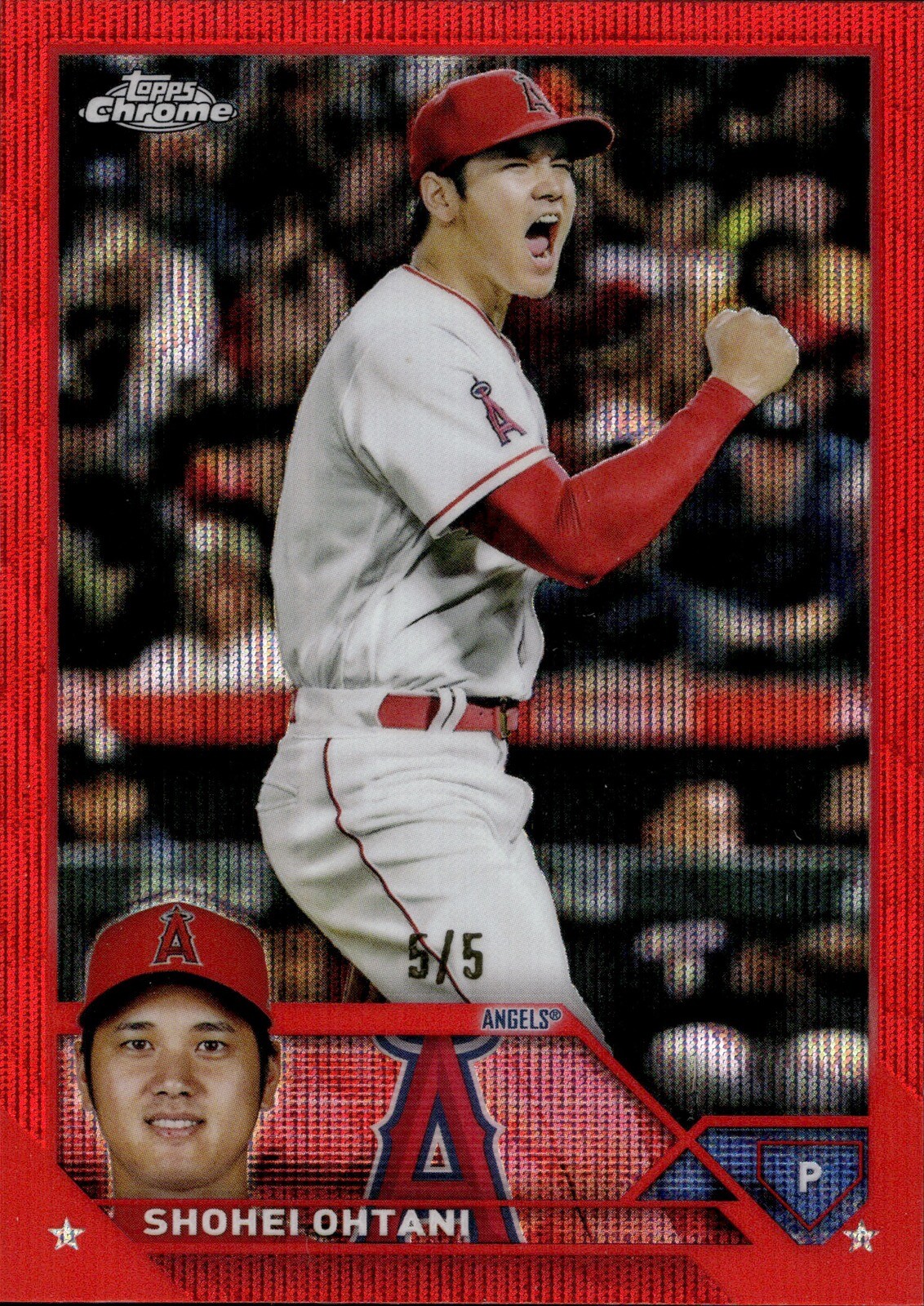 2023 Topps Chrome - Red Wave Refractor #17 Shohei Ohtani /5 for sale online | eBay