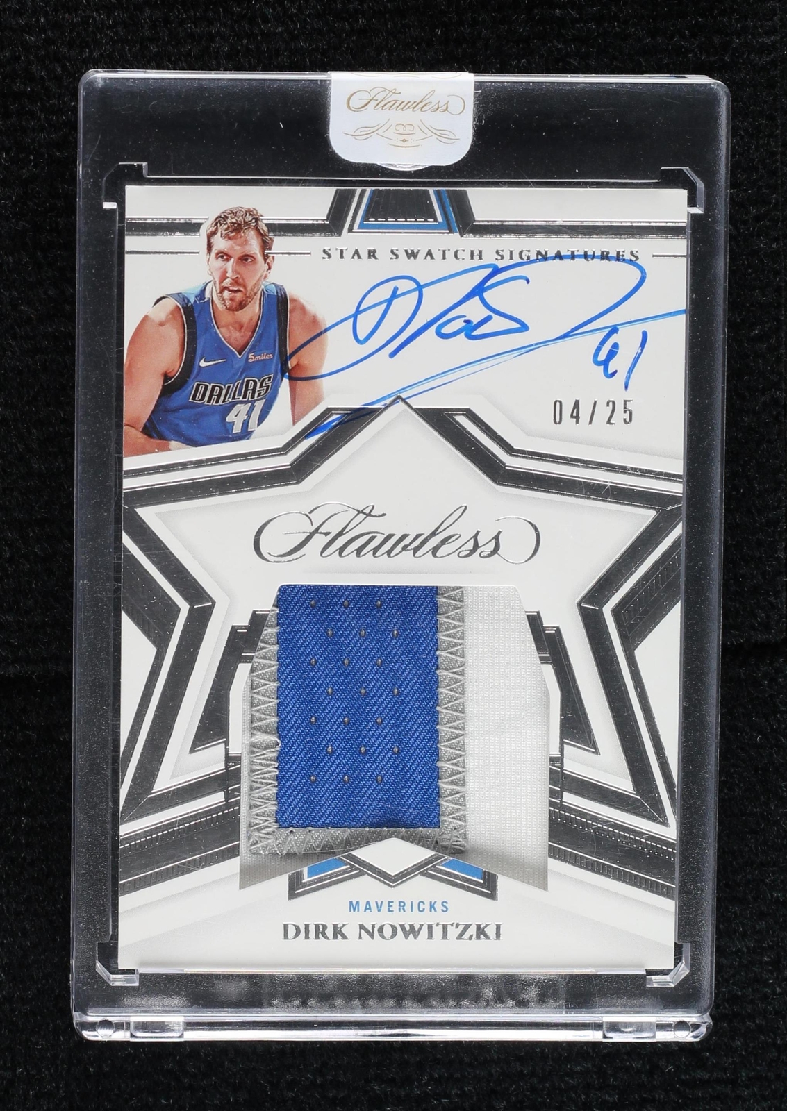 2021-22 Panini Flawless - Star Swatch Signatures #SSS-DNW Dirk Nowitzki ...