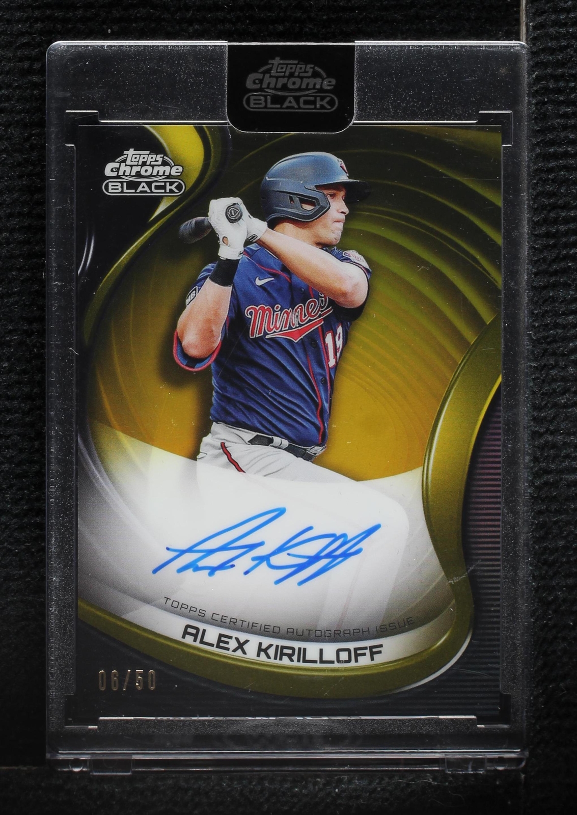2022 Topps Chrome Black - Autographs Gold Refractor #CBA-AK Alex ...