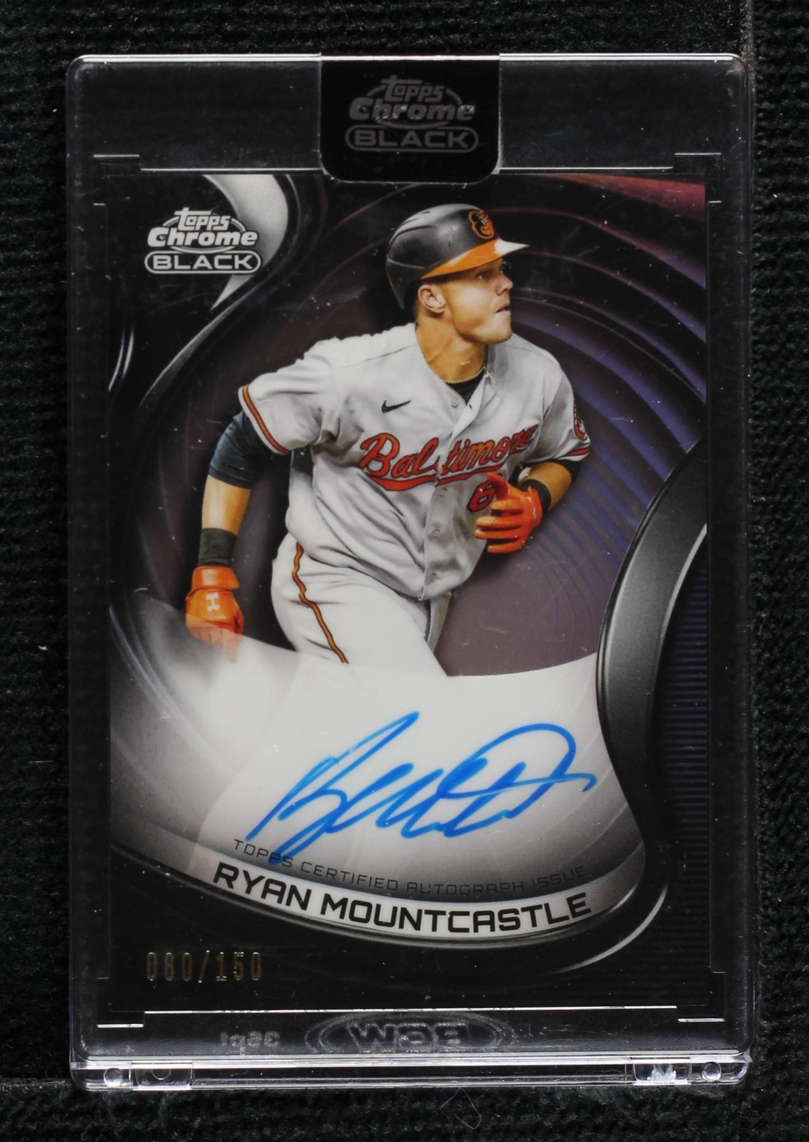 2022 Topps Chrome Black - Autographs Refractor #CBA-RM Ryan Mountcastle ...