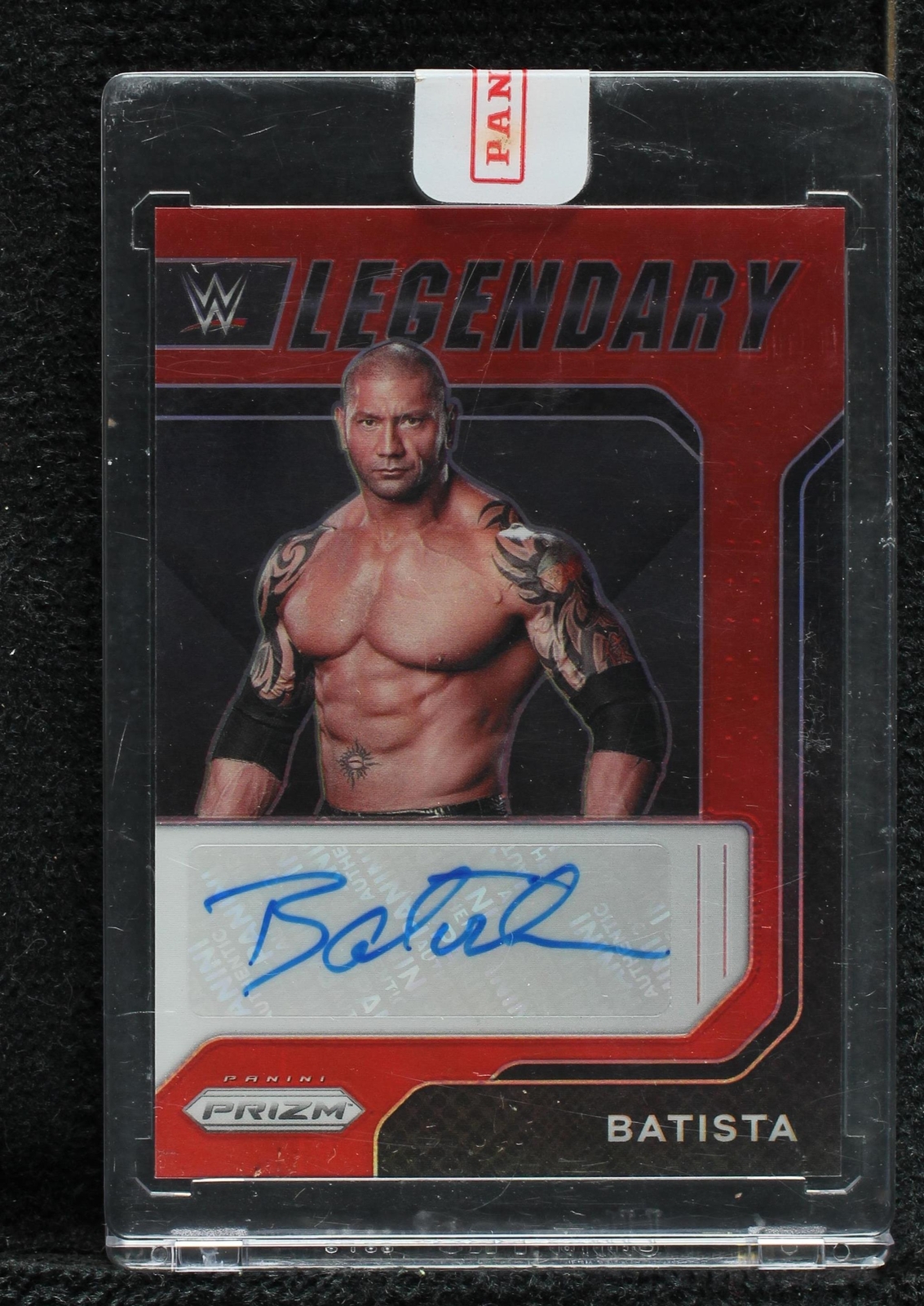 2022 Panini Prizm WWE - Legendary Signatures Red Prizm #LS-BTS Batista ...