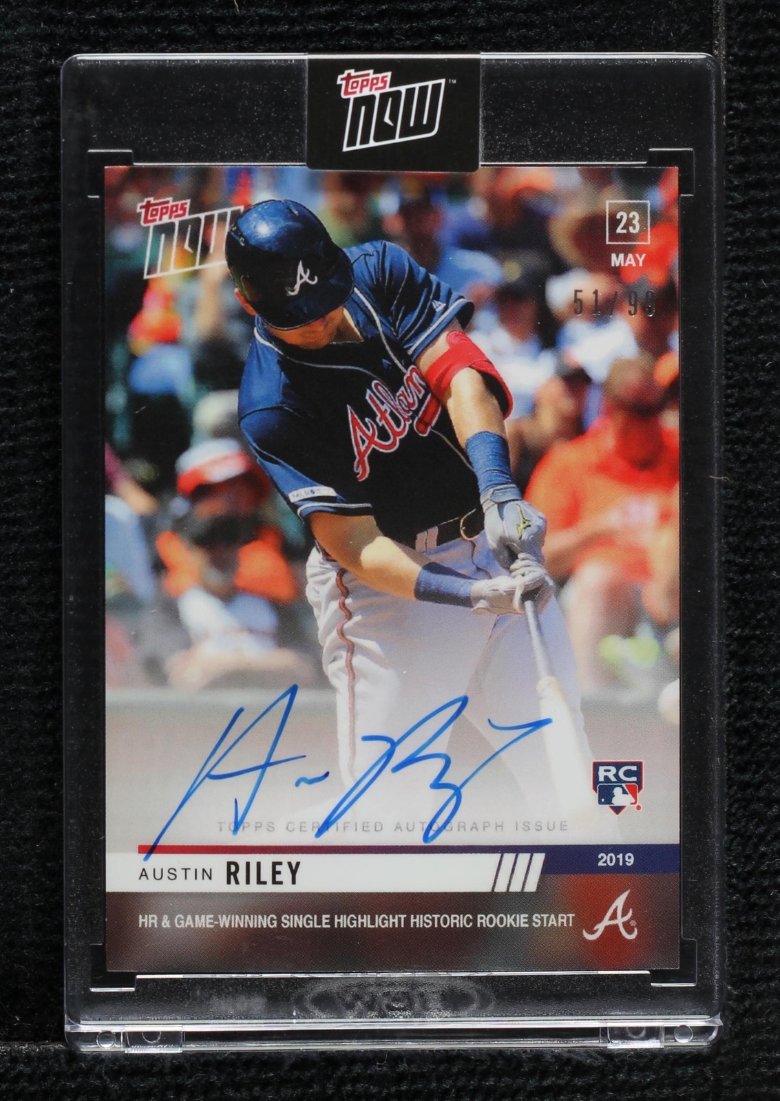 2019 Topps Now - Autographs #268A Austin Riley /99 (AU, RC) for sale ...