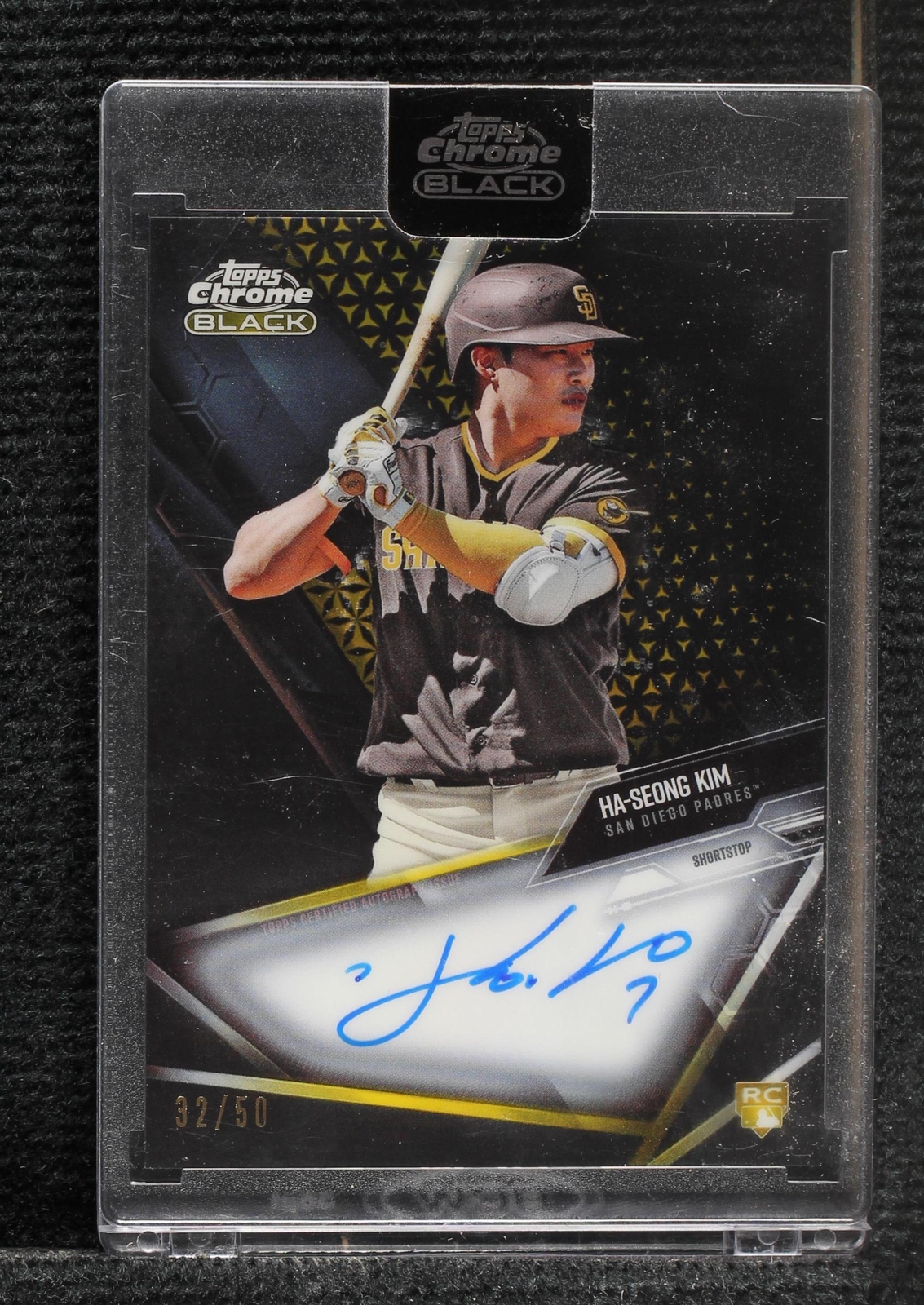 2021 Topps Chrome Black - Chrome Black Autographs Gold Refractor #CBA ...