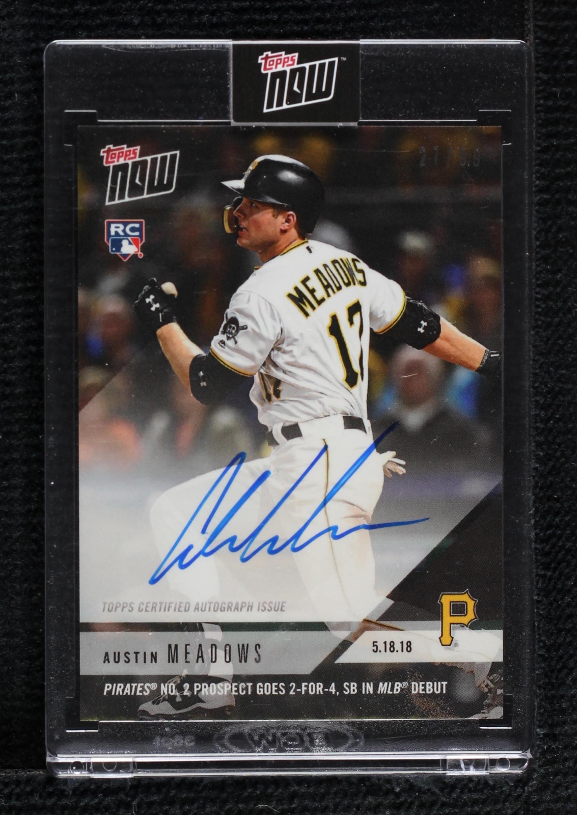 2018 Topps Now - Autographs #225A Austin Meadows /99 (AU, RC) for sale ...