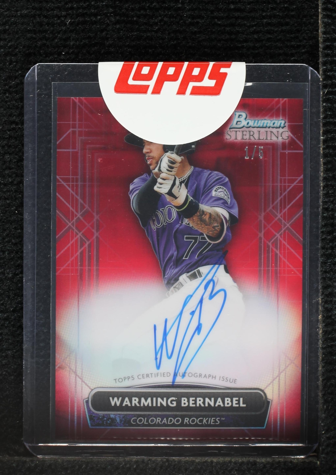 2022 Bowman Sterling - Prospect Autographs Red Refractor #PA-WB Warming ...