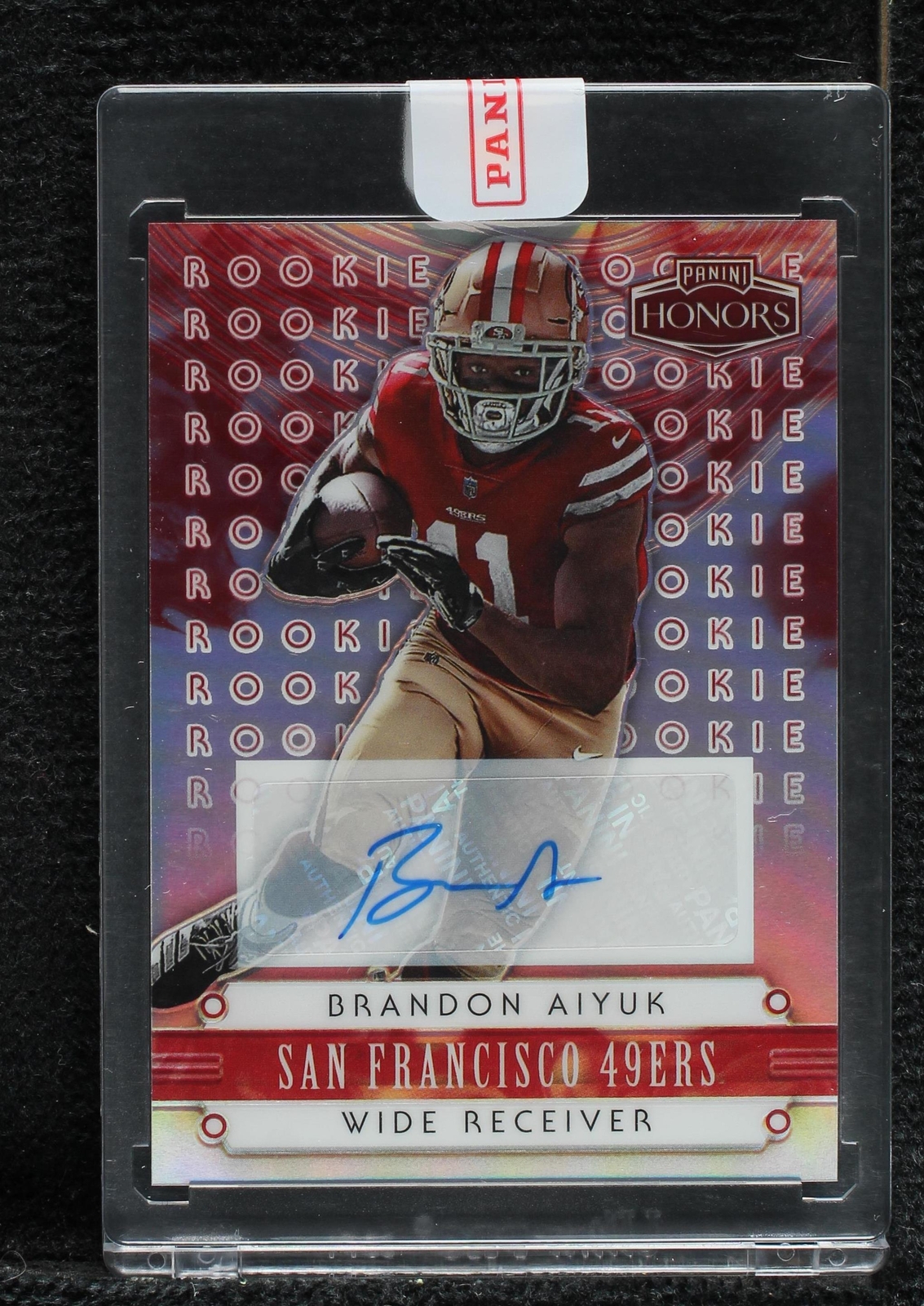 2020 Panini Honors - 2002 Honors Rookies Signatures #17 Brandon Aiyuk ...