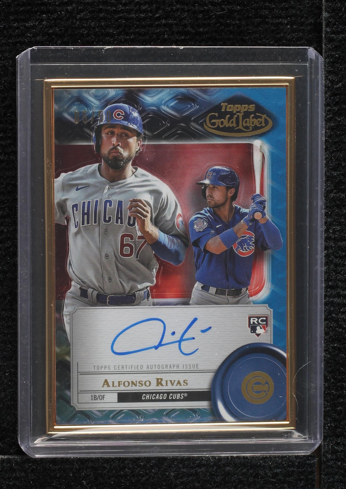 2022 Topps Gold Label - Framed Autographs Blue #FA-ARI Alfonso Rivas ...