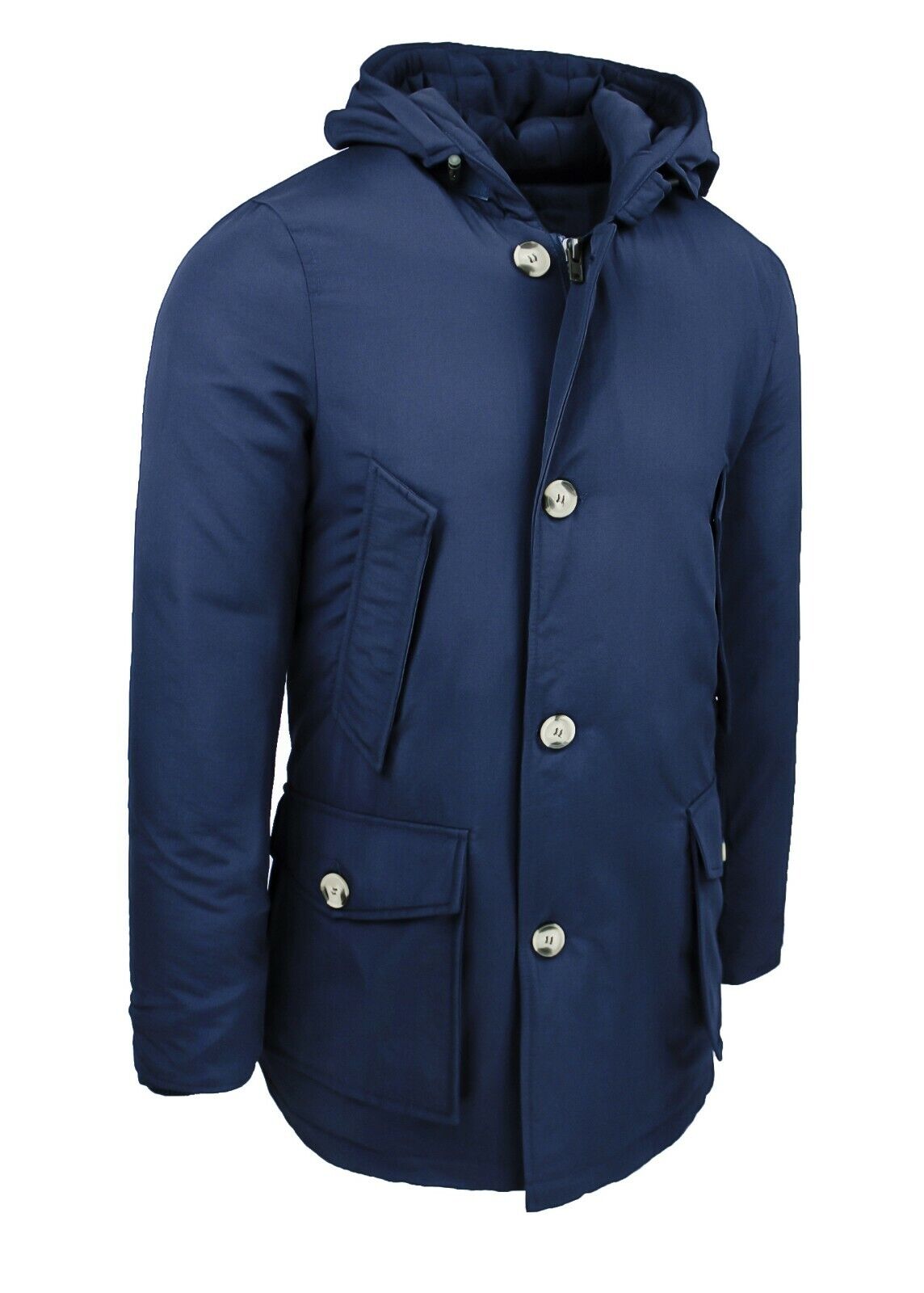 GIACCONE UOMO PARKA CASUAL BLU GIUBBOTTO SLIM FIT INVERNALE IMPERMEABILE GIACCONE UOMO PARKA CASUAL BLU GIUBBOTTO SLIM FIT INVERNALE IMPERMEABILE