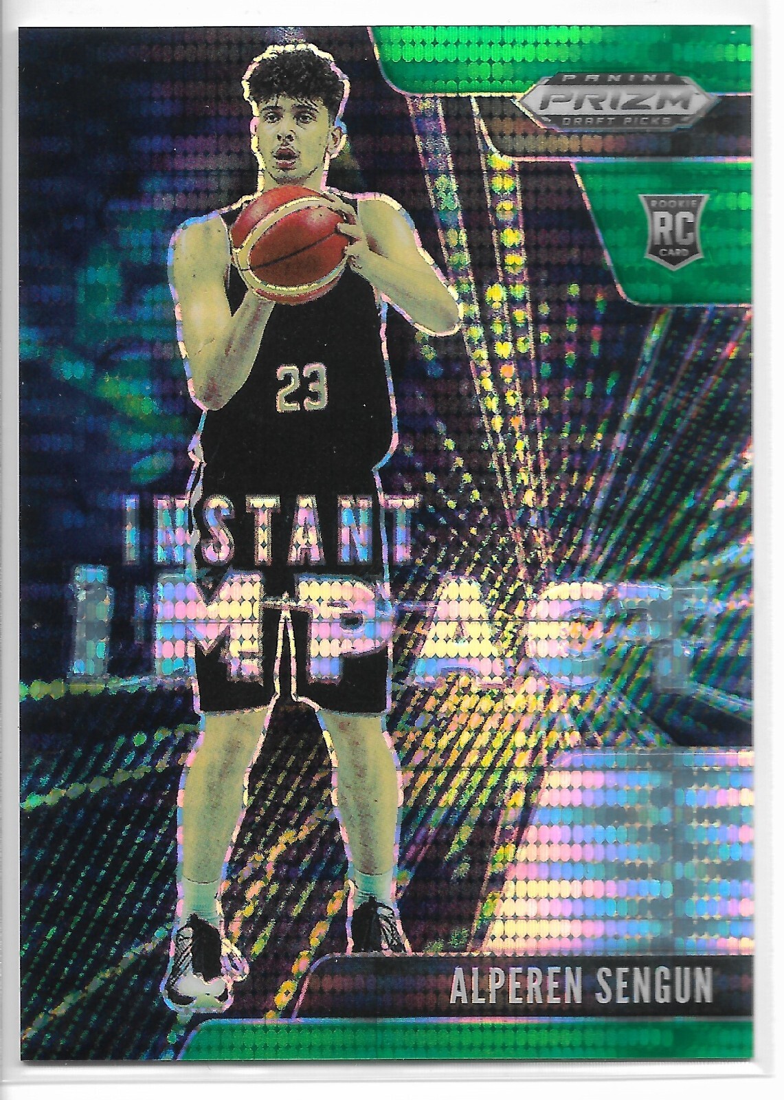 2021-22 Panini Prizm Draft Picks - Instant Impact Green Pulsar Prizm #15 Alperen Sengun /25 (RC ...