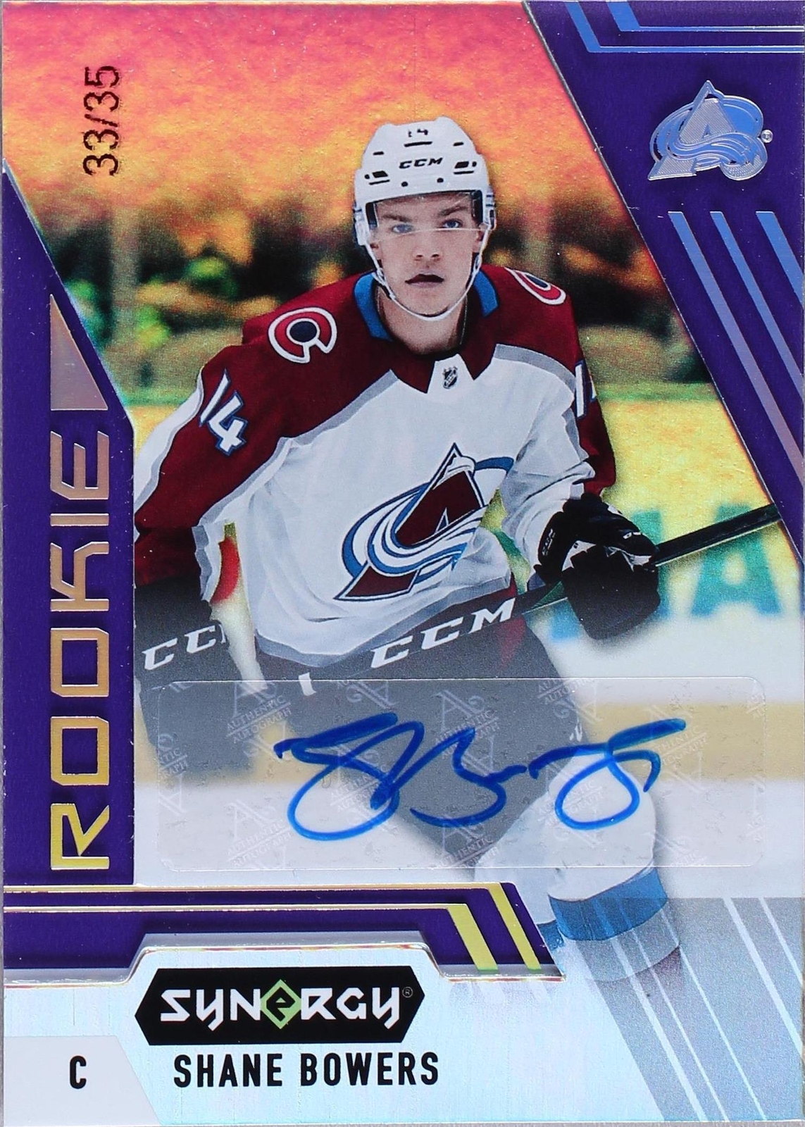 2020-21 Upper Deck Synergy - Rookie Auto Purple #108 Shane Bowers /35 ...