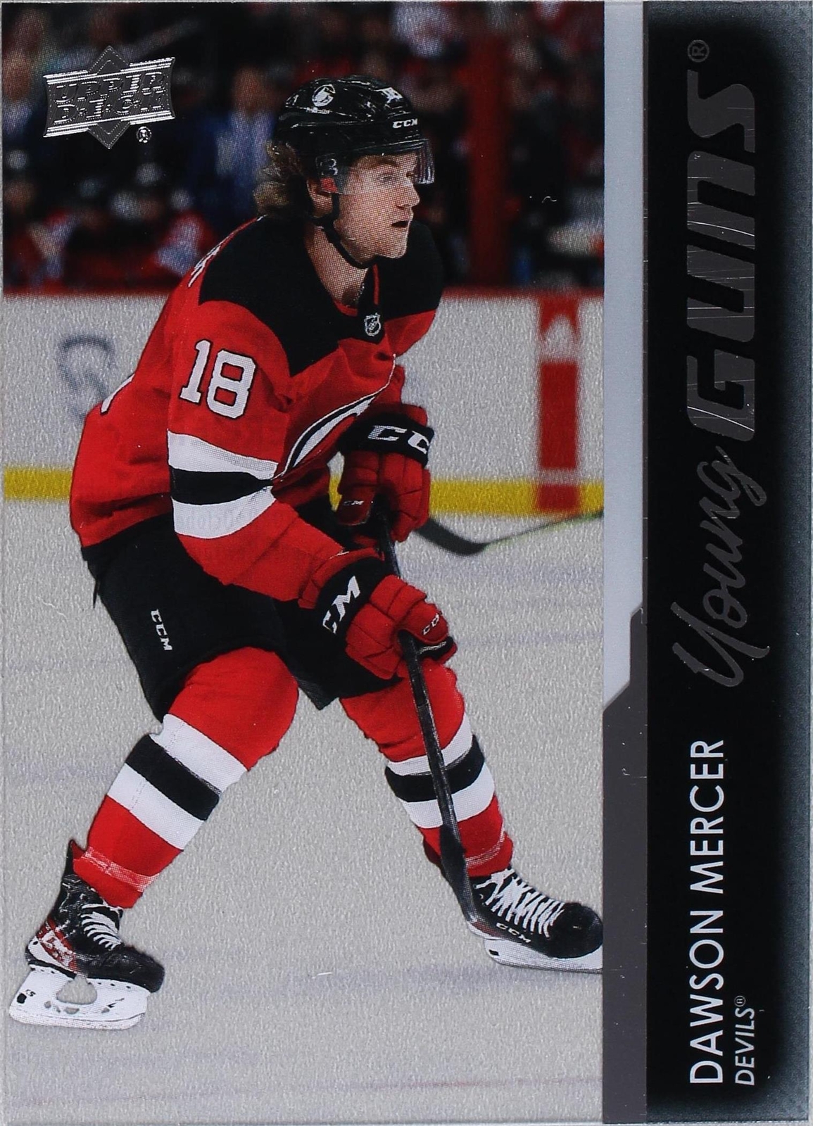 2021-22 Upper Deck Series 2 - Young Guns Clear Cut #459 Dawson Mercer ...