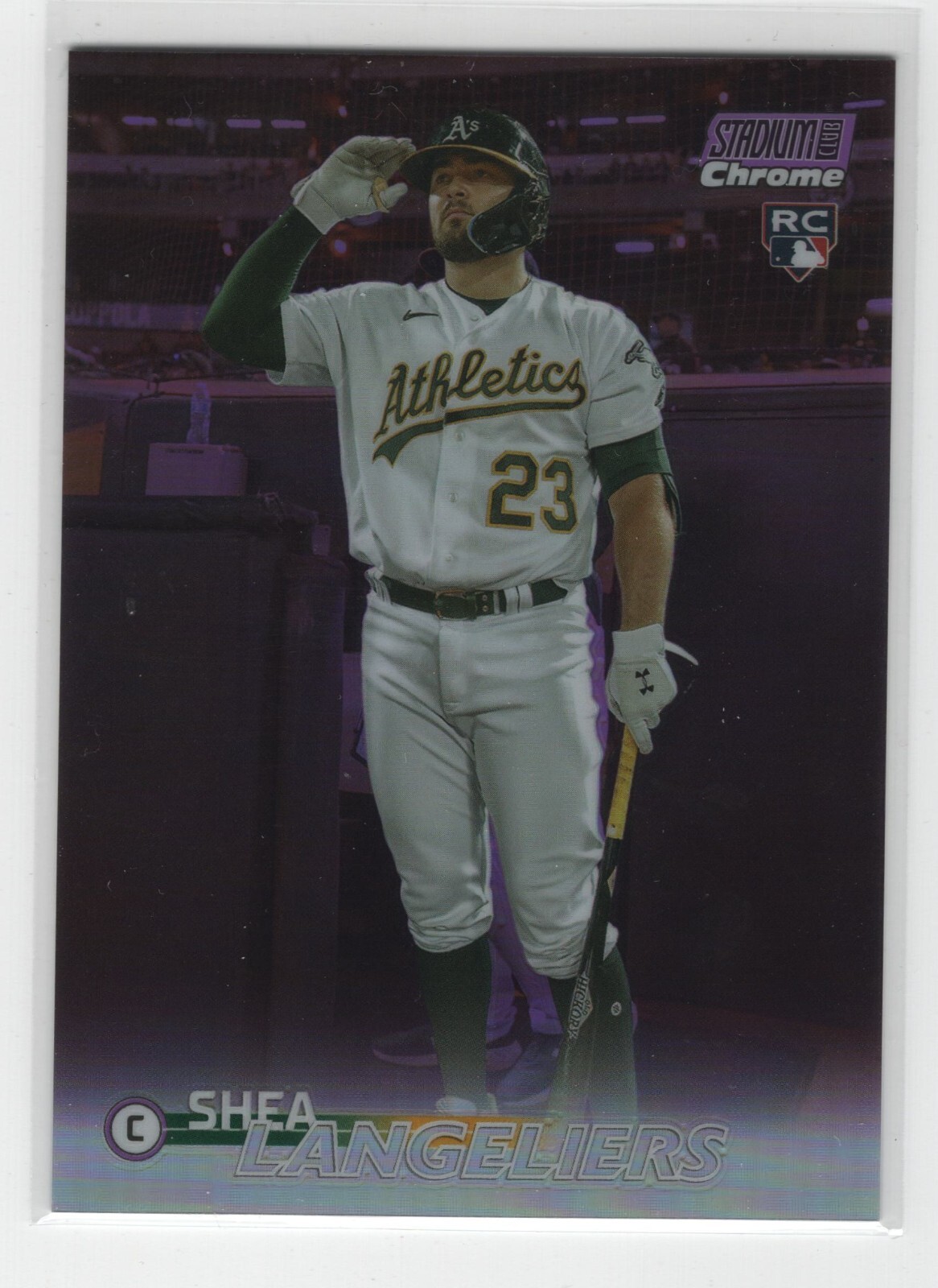 2023 Topps Stadium Club - Chrome Purple Refractor #128 Shea Langeliers /75 (RC) for sale online ...