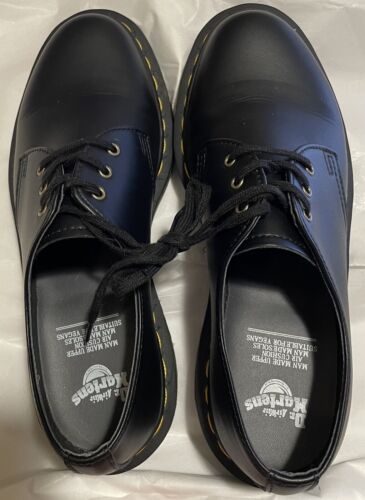 Dr Martens Felix Rub Off Vegan 1461 3 Eyelet Black UK 5 Dr Martens Felix Rub Off Vegan 1461 3 Eyelet Black UK 5