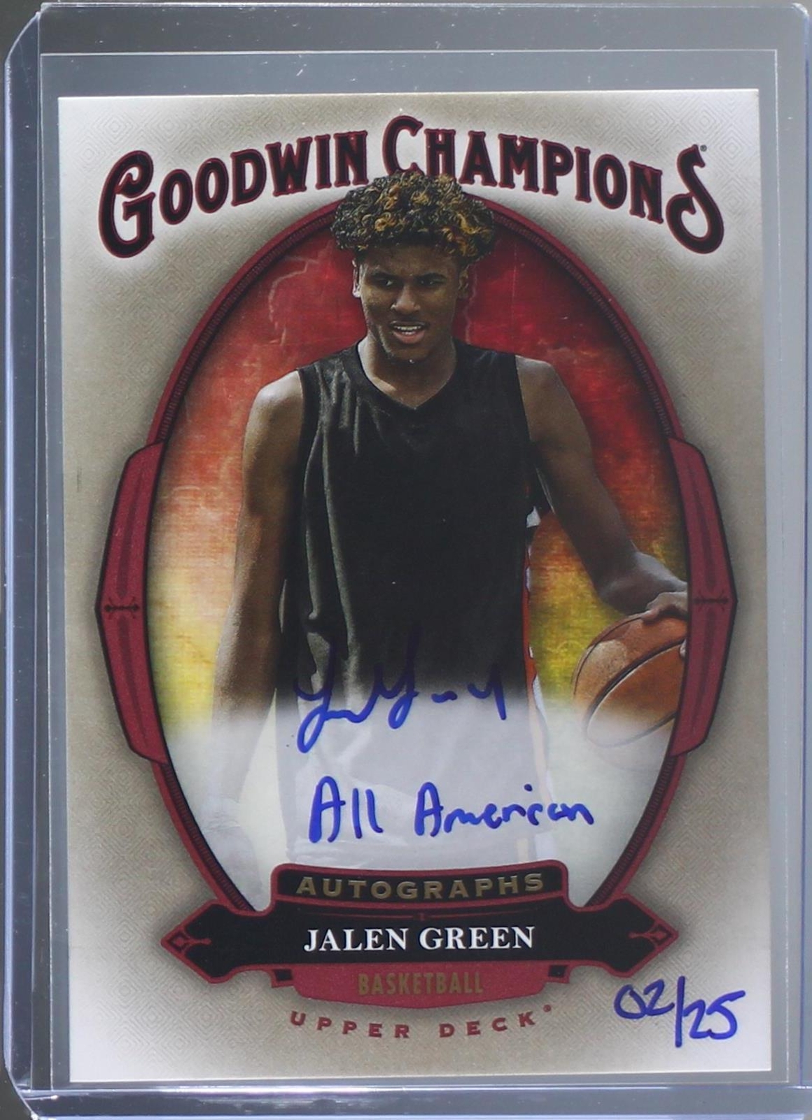 2020 Upper Deck Goodwin Champions - Autographs Inscriptions #A-JG Jalen ...