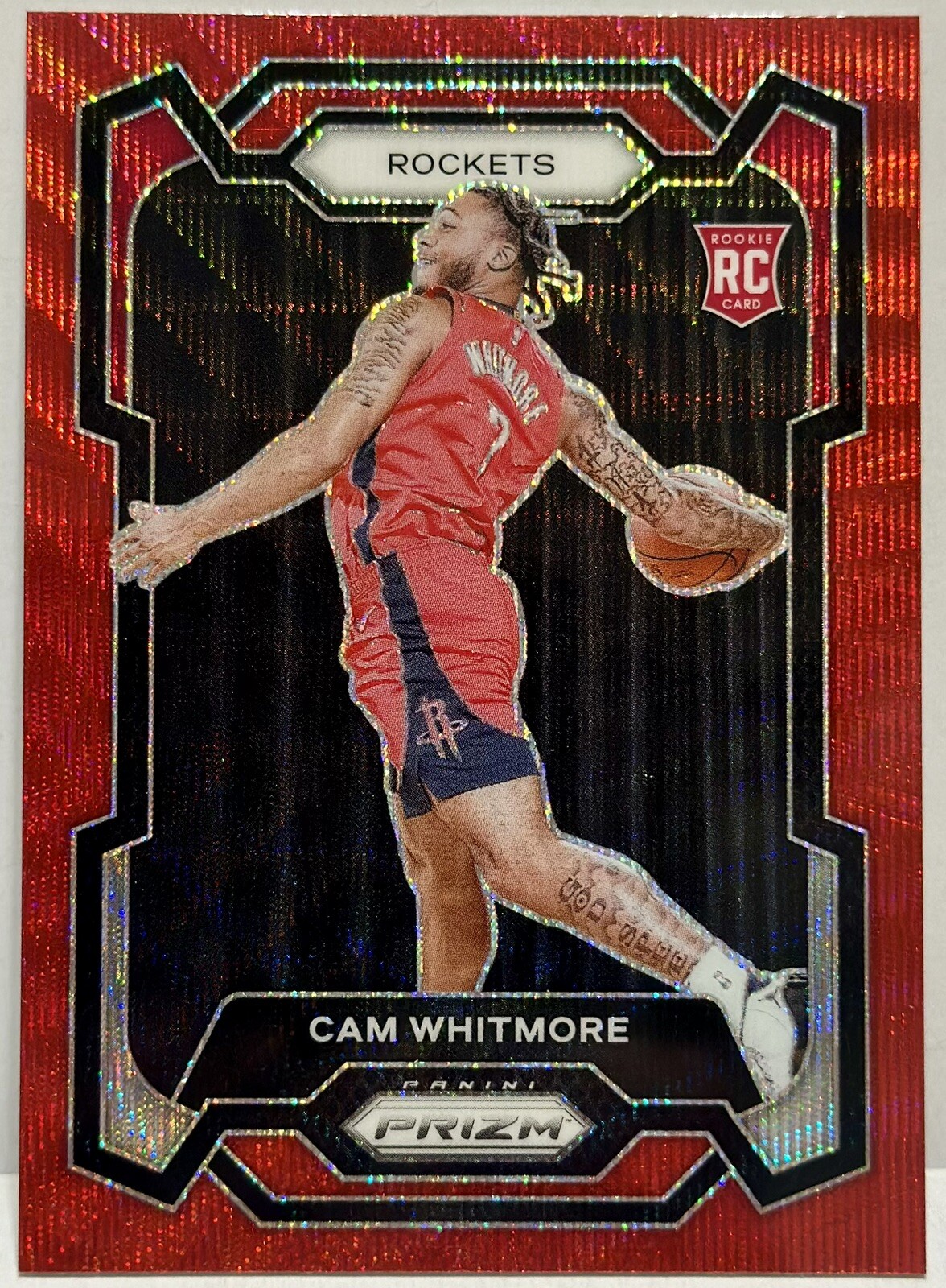 2023-24 Panini Prizm - Ruby Wave Prizm #129 Cam Whitmore (RC) for sale online | eBay