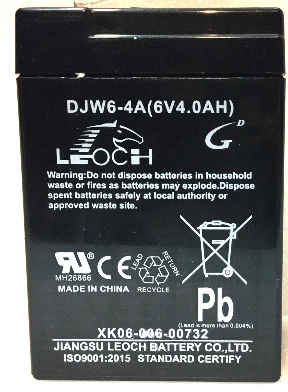 Leoch DJW6-4.0 (6 VOLT 4.0 AH) SLA BATTERY authentic | Pricetronic