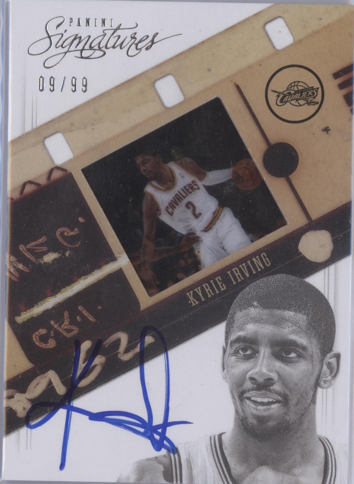 2012-13 Panini Signatures - Signatures Film #137 Kyrie Irving /99 (AU ...