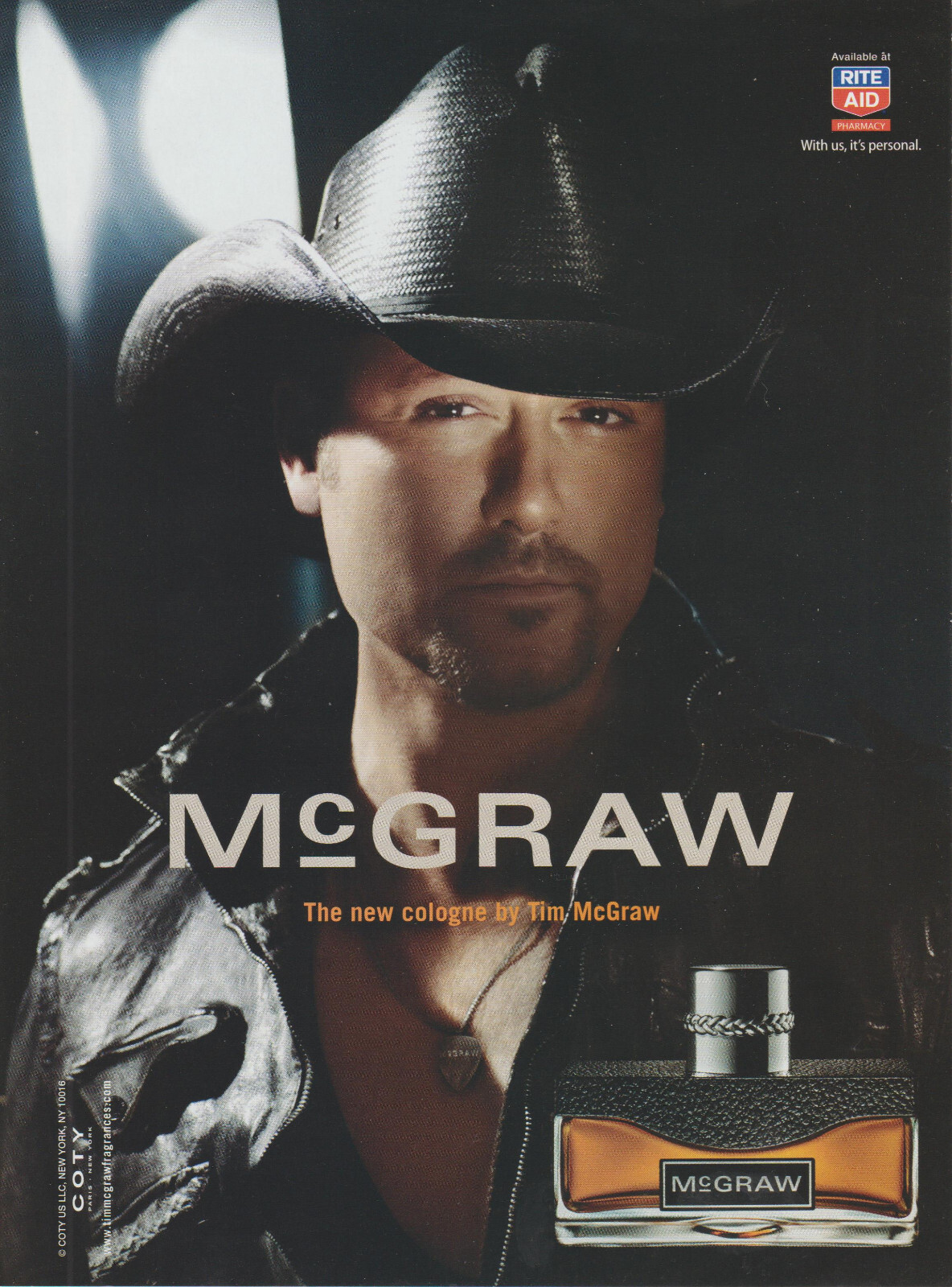 2008 McGraw Cologne Featuring Country Singer Tim McGraw Print Ad Photo eBay