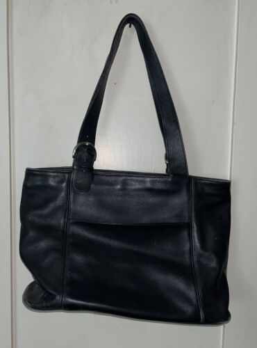 Vintage Coach* Black Soho Zip XL Leather Tote Bag Purse Vintage Coach* Black Soho Zip XL Leather Tote Bag Purse