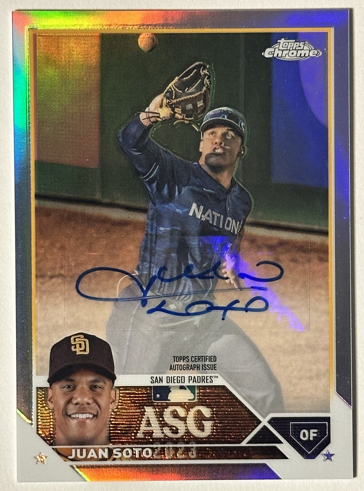 2023 Topps Chrome Update Series - 2023 All-Star Game Autographs #ASGA-JSO Juan Soto (AU) for ...
