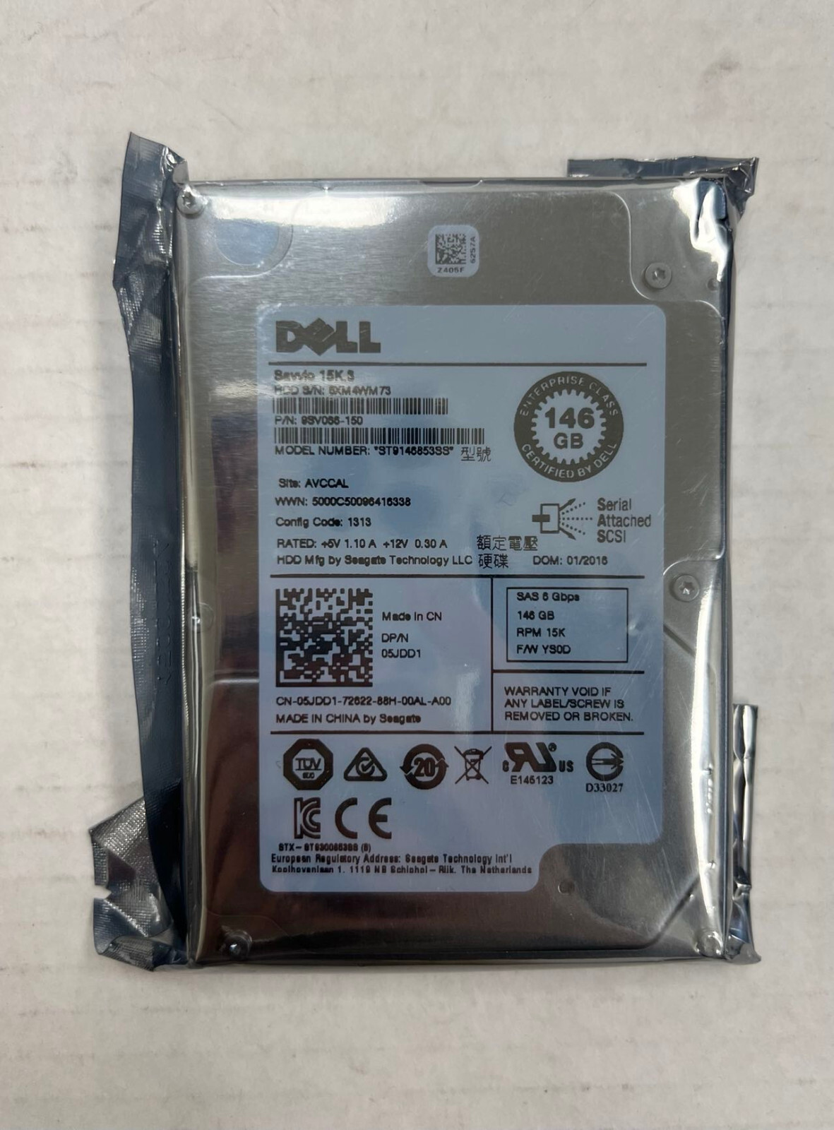 DELL 5JDD1 SEAGATE ST9146853SS 2.5" 146GB 15K SAS 6GB/S HDD HARD DISK DRIVEのeBay公認海外通販｜セカイモン