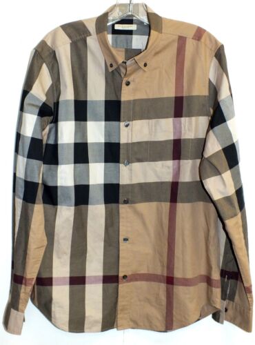 Burberry Brit Men's Red Modern Fit Polo Shirt Tee Sz XX TTG Burberry Brit Men's Red Modern Fit Polo Shirt Tee Sz XX TTG