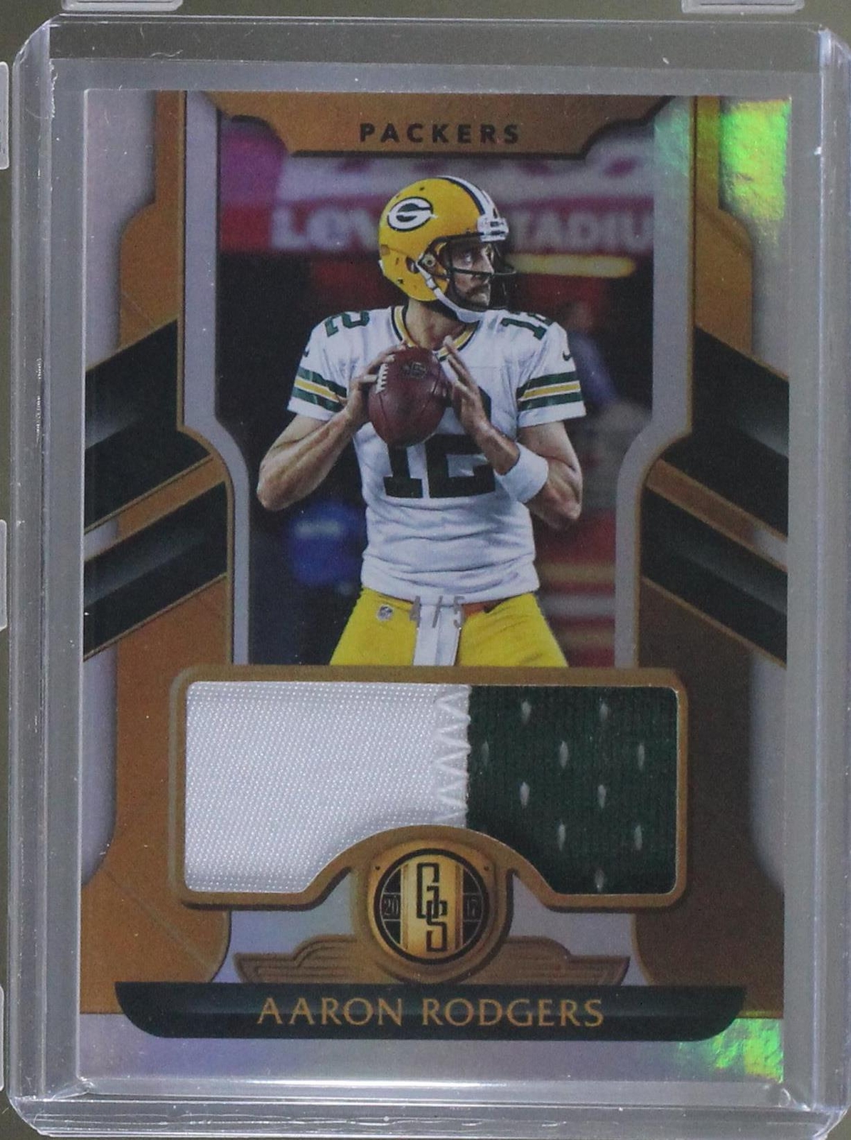2017 Panini Gold Standard - White Gold Relics Prime #28 Aaron Rodgers ...