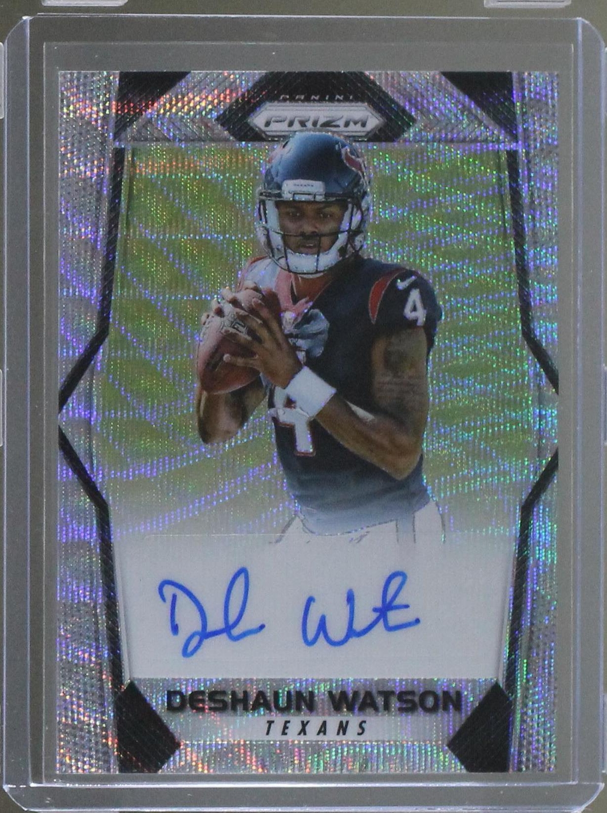 2017 Panini Prizm - Rookie Autographs Blue Wave Prizm #RA-DWS Deshaun Watson /149 (AU, RC) for ...