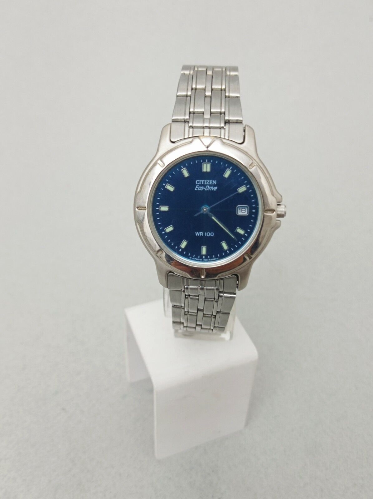 CITIZEN Eco Drive WR100 JAPAN N 7821 - H20361 Y Steel CITIZEN Eco Drive WR100 JAPAN N 7821 - H20361 Y Steel