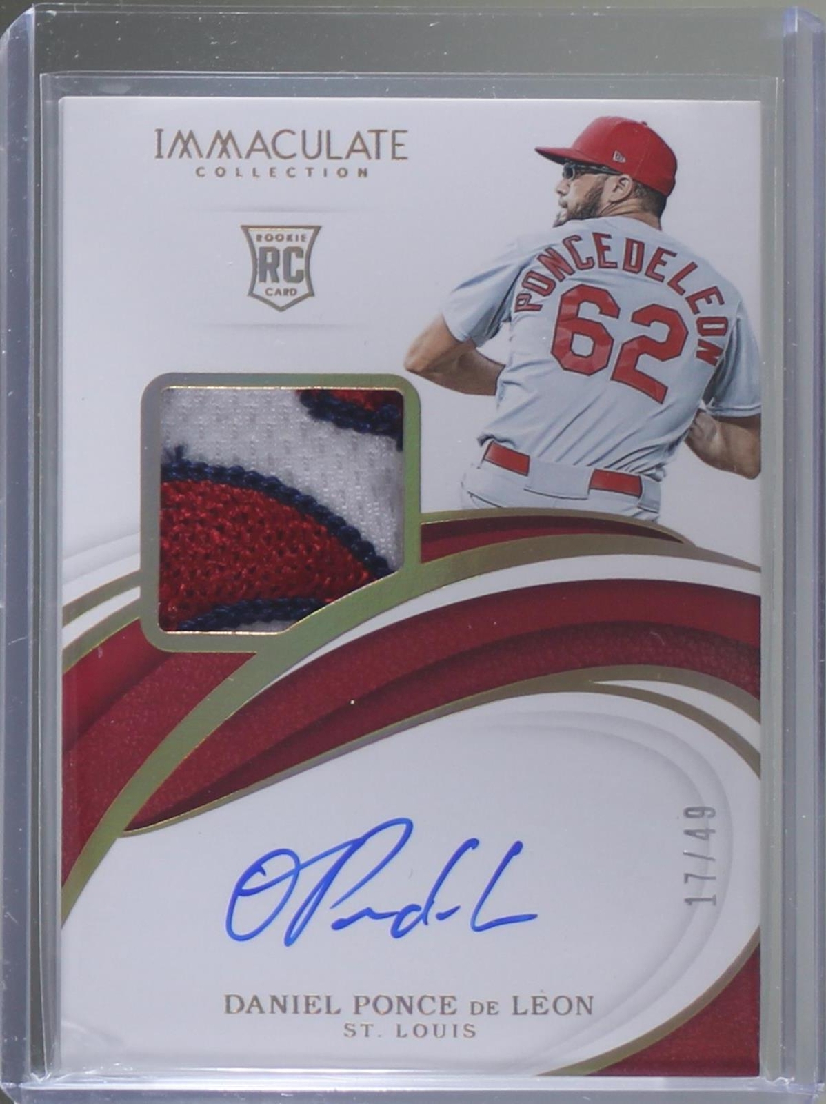 2019 Panini Immaculate Collection - Rookie Patch Auto Gold #3 Daniel ...