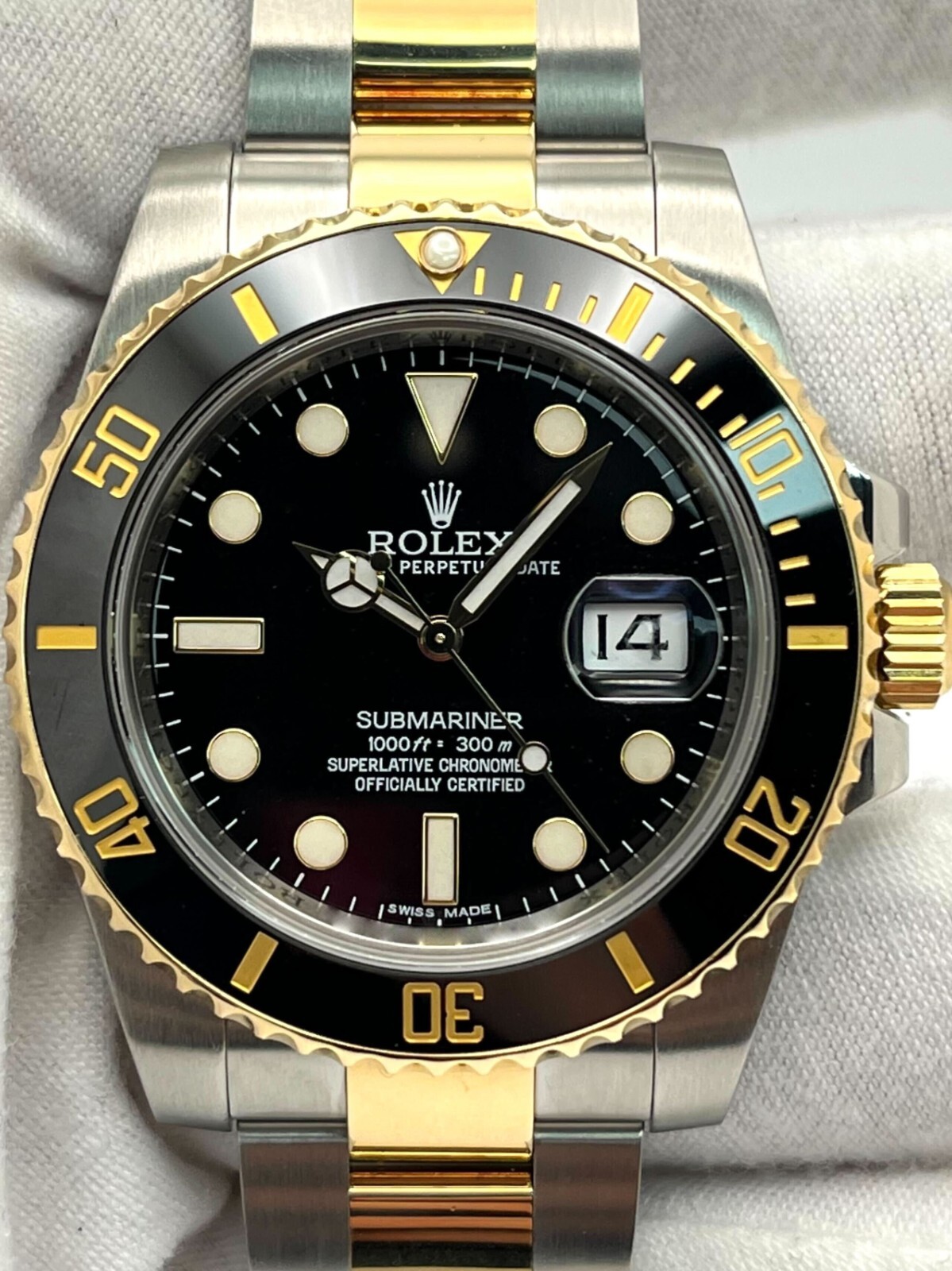 Rolex Submariner Date Ceramic 40mm Black Dial TT Yellow Gold Rolex Submariner Date Ceramic 40mm Black Dial TT Yellow Gold